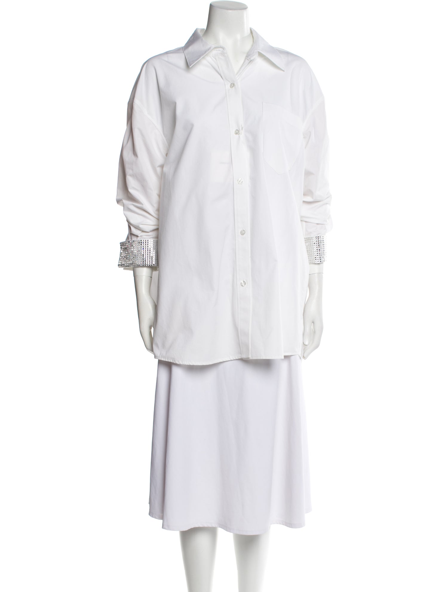 Alexander Wang Long Sleeve Button-Up Top w/ Tags - White Tops, Clothing ...