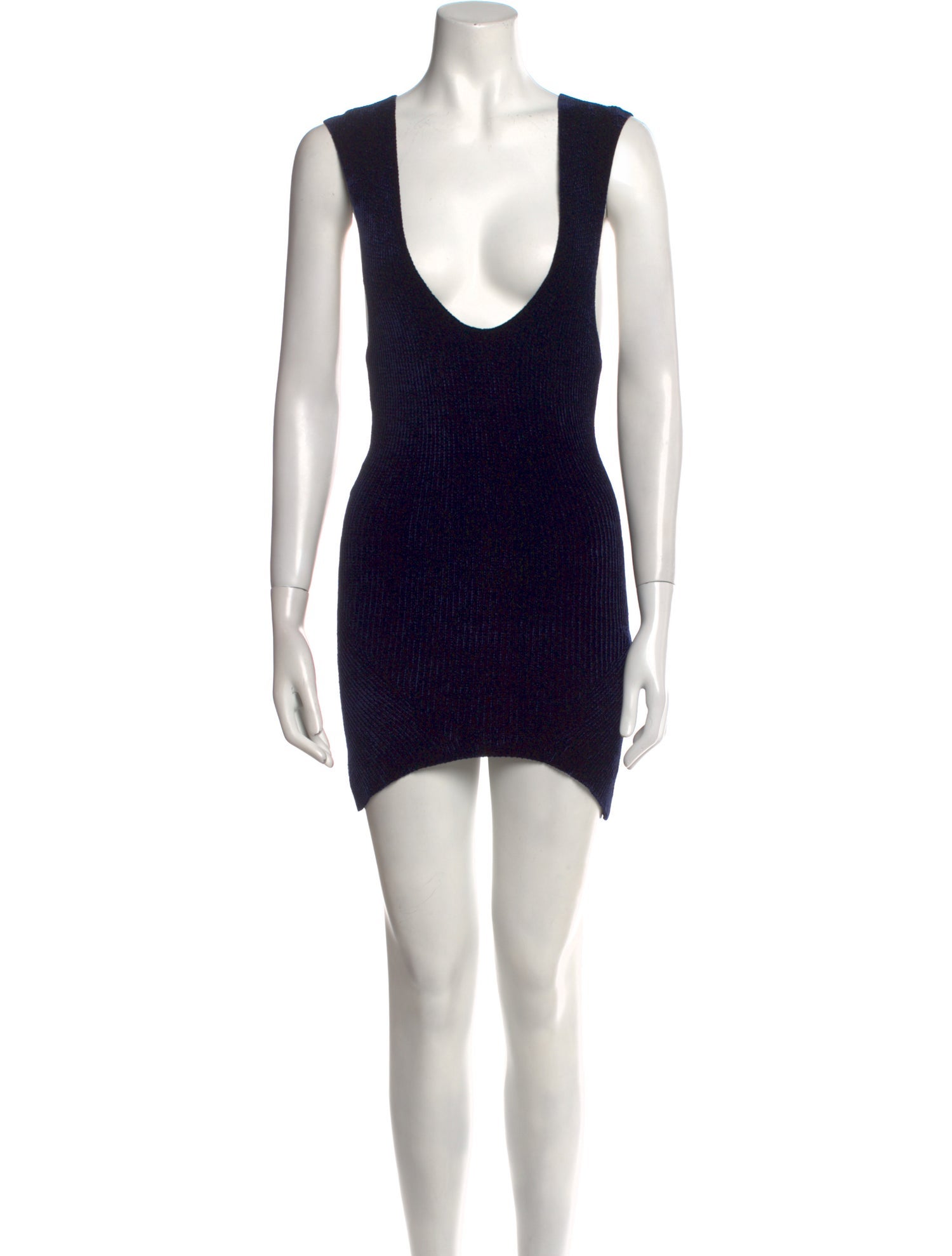 Alexander Wang Plunge Neckline Mini Dress - Blue Dresses, Clothing ...
