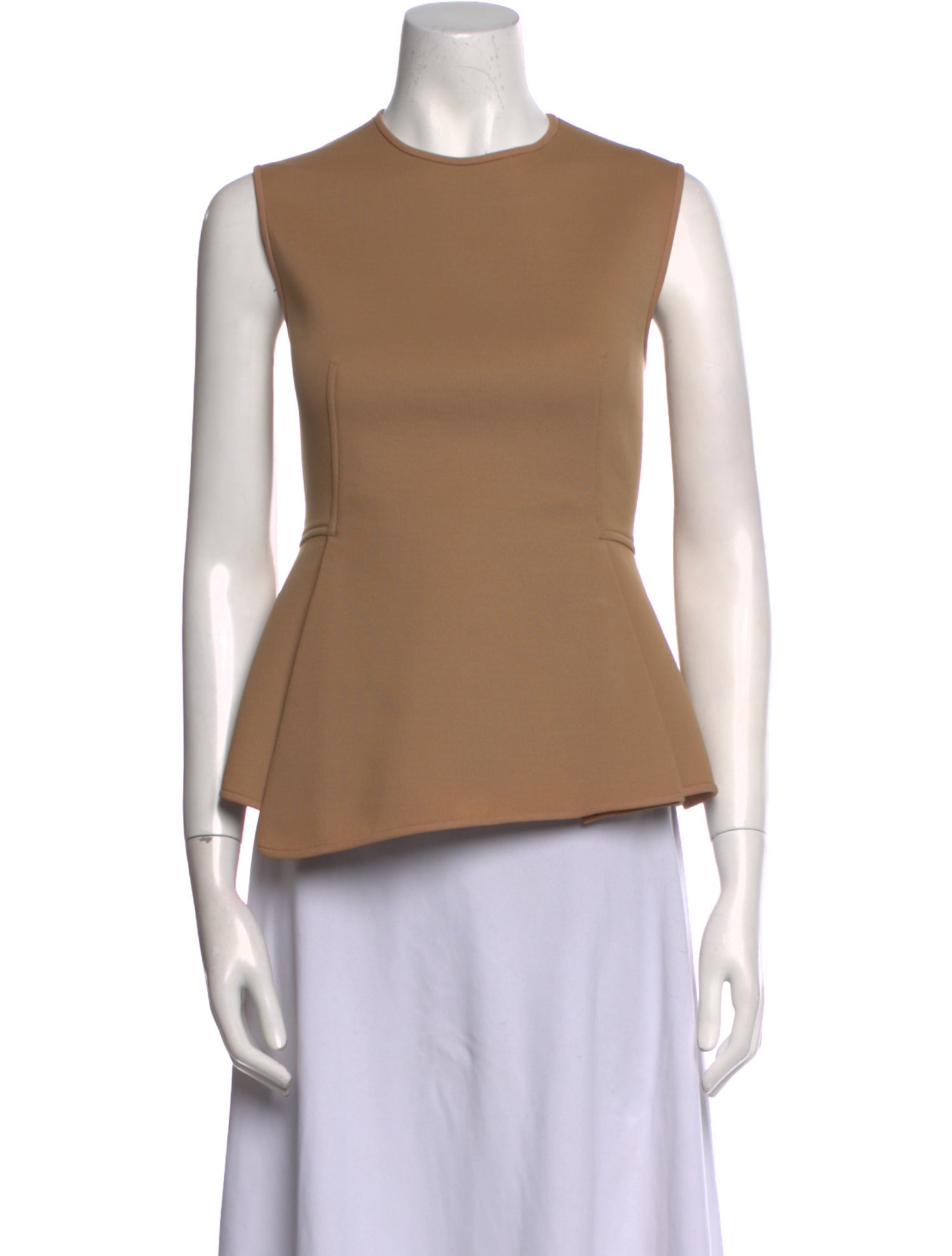Alexander Wang Crew Neck Sleeveless Top - Neutrals Tops, Clothing ...