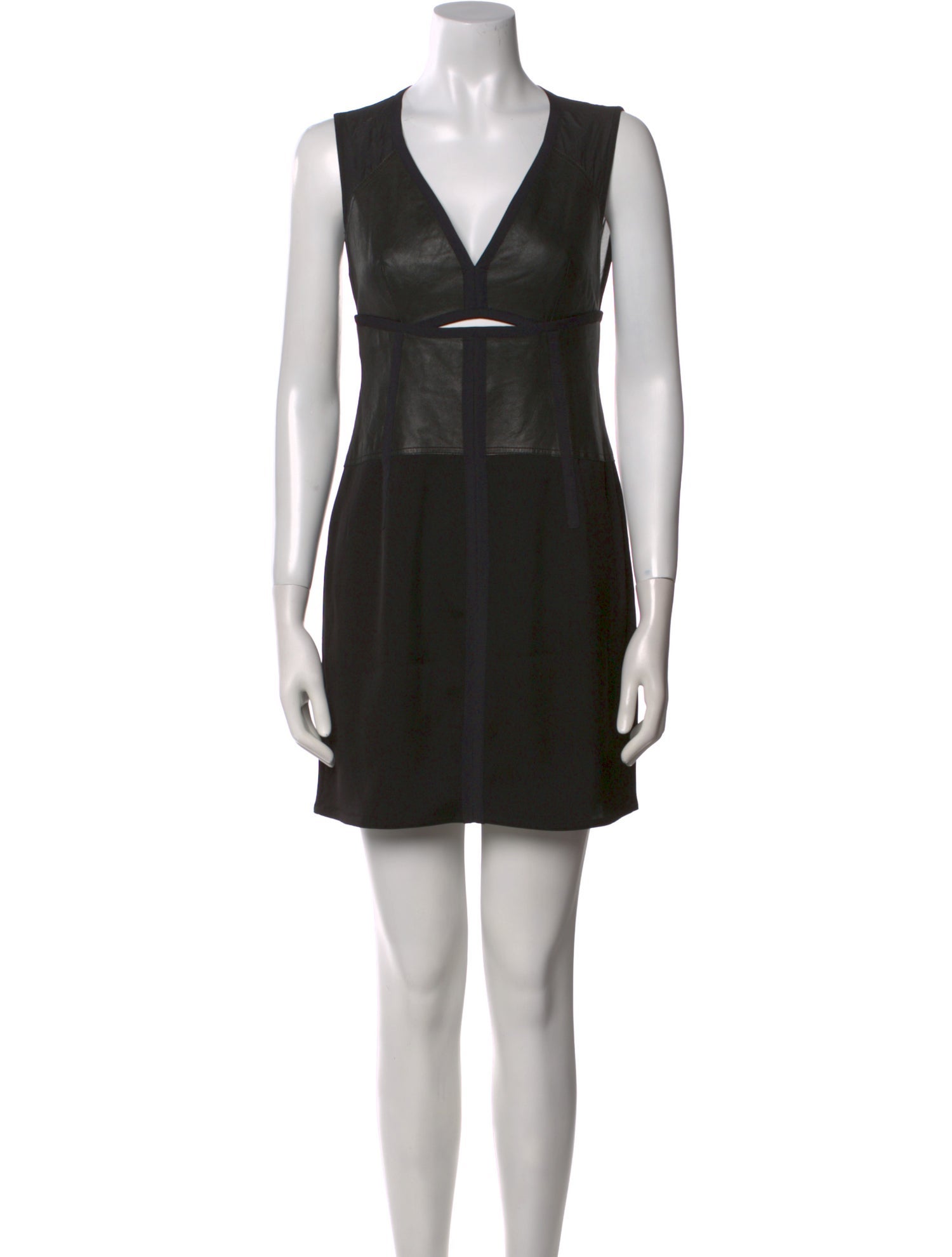 Alexander Wang Leather Mini Dress - Black Dresses, Clothing - ALX169840 ...