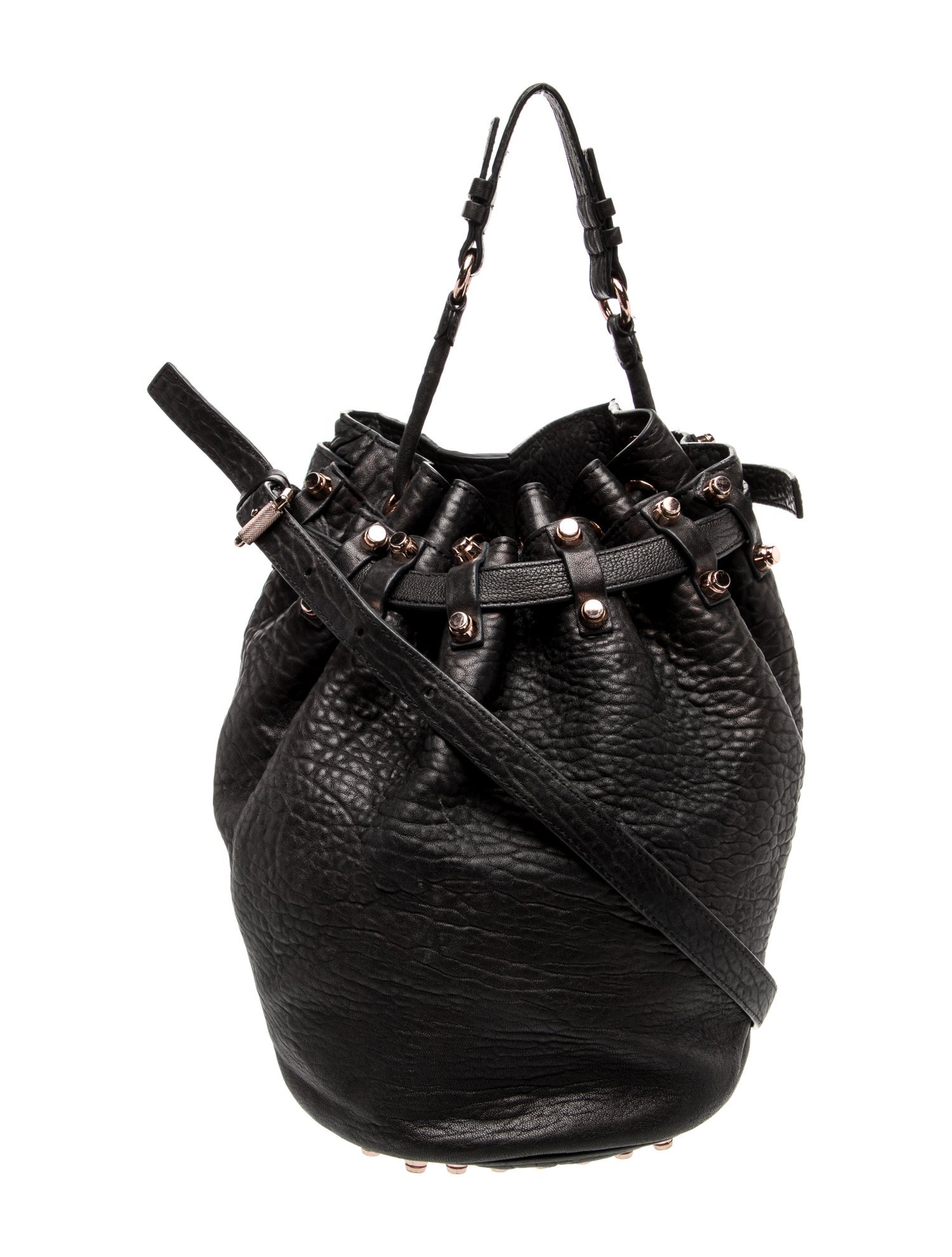 Alexander Wang Leather Bucket Bag - Black Handle Bags, Handbags ...