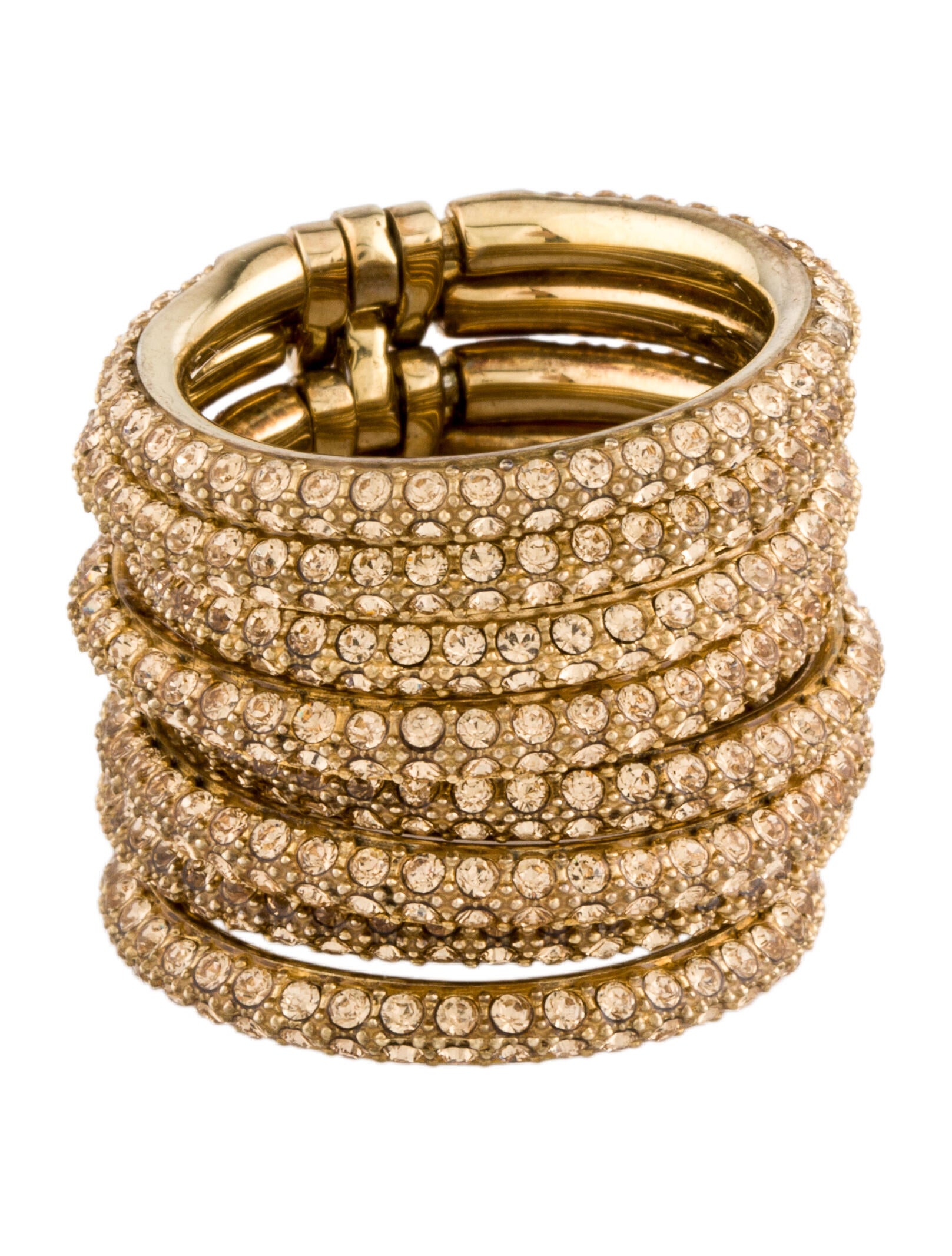 Ambush Crystal Multi Layer Rolling Ring - Sterling Silver Rolling Ring ...