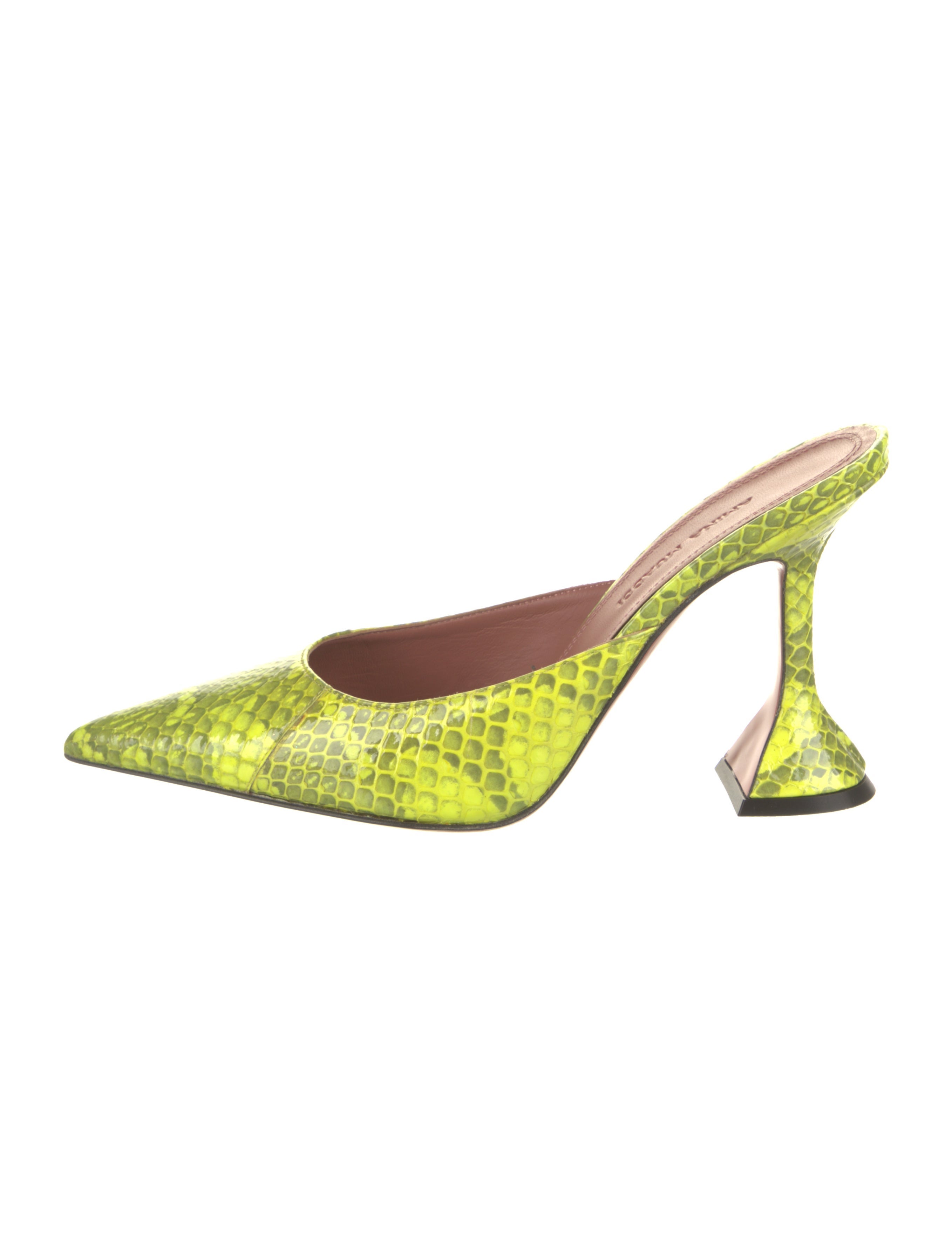 Amina Muaddi Fiona Animal Print Mules - Green Pumps, Shoes - AMINM22978 ...
