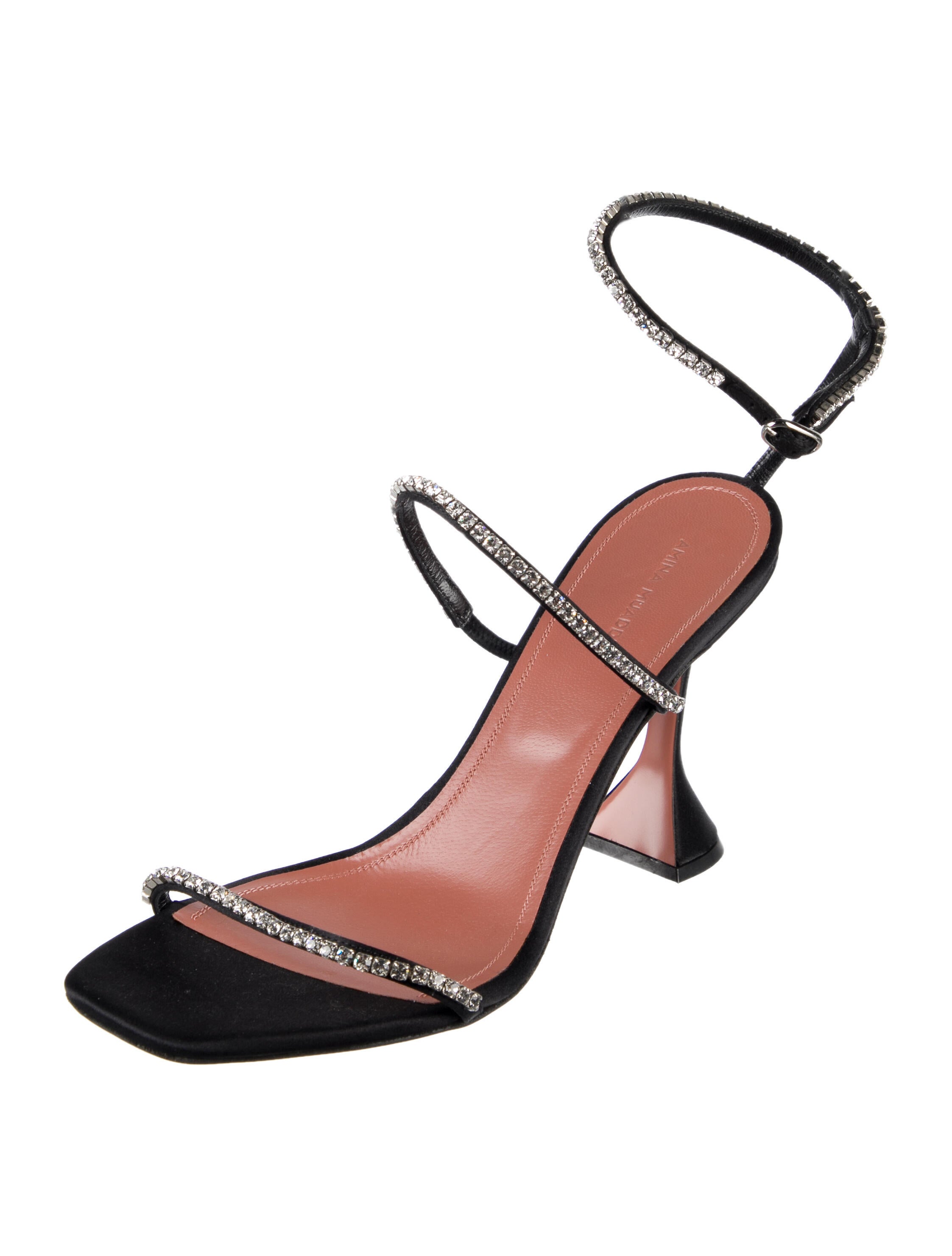 Aquazzura Rubber Crystal Embellishments Sandals - Purple Sandals, Shoes ...