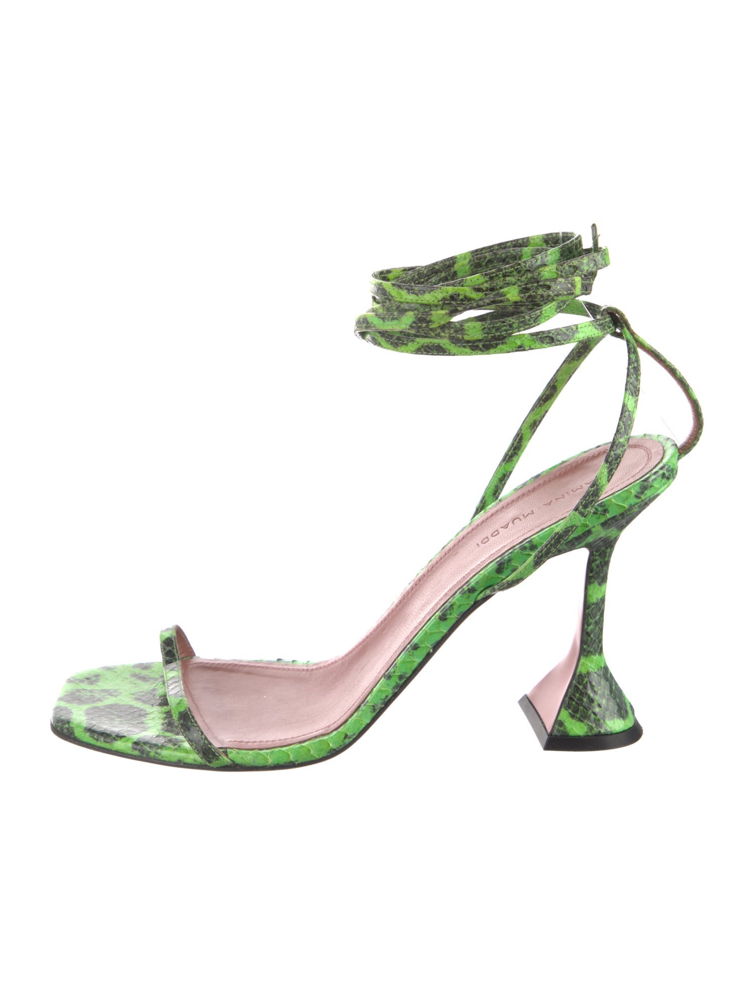Green Amina Muaddi Shoes