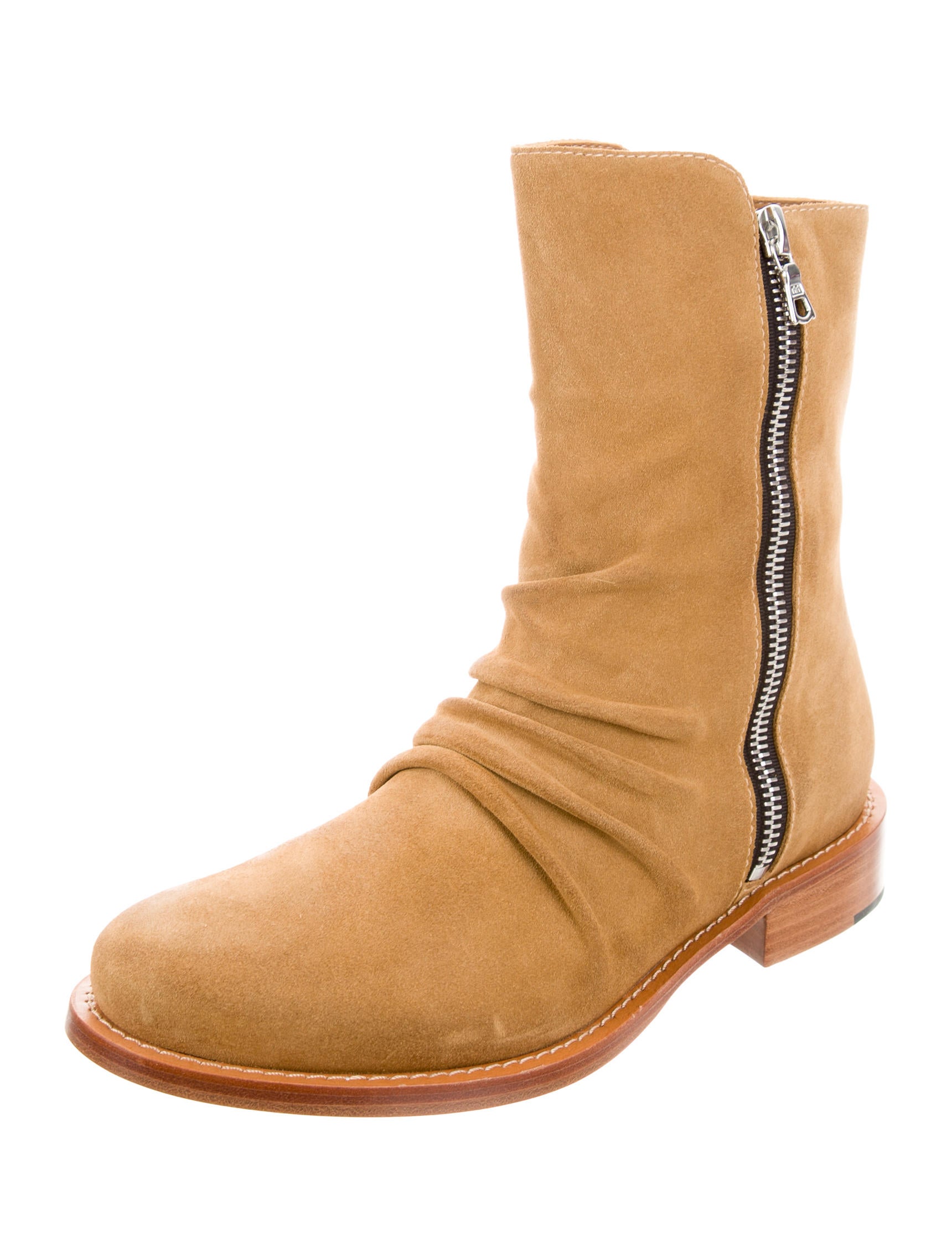 Amiri Suede Stack Boots w/ Tags - Brown Boots, Shoes - AMIRI20434 | The ...