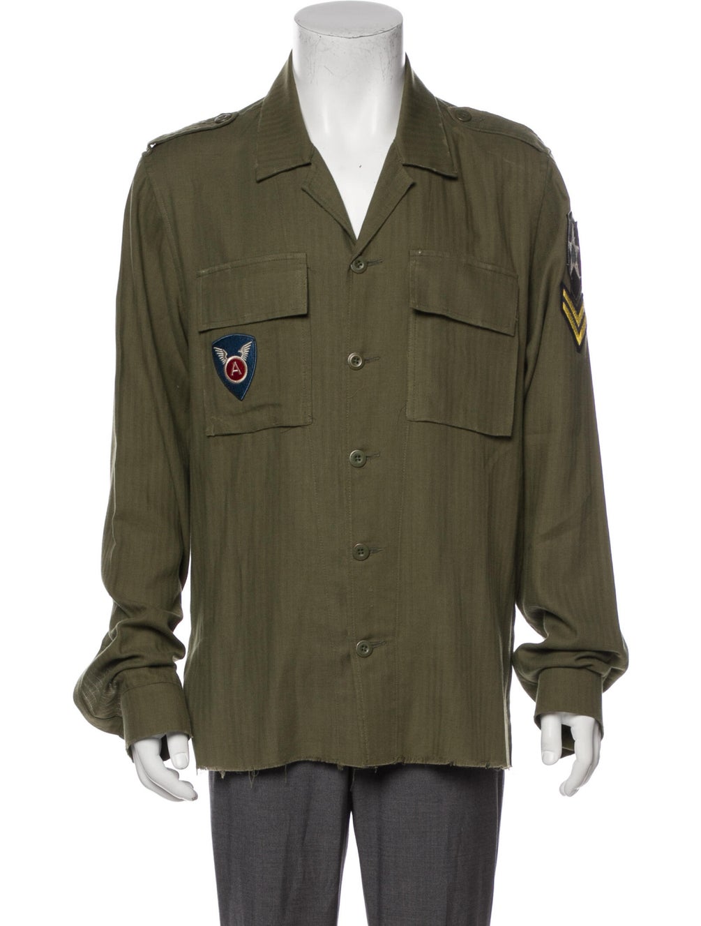 Amiri Long Sleeve Shirt - Green Casual Shirts, Clothing - AMIRI28041 ...