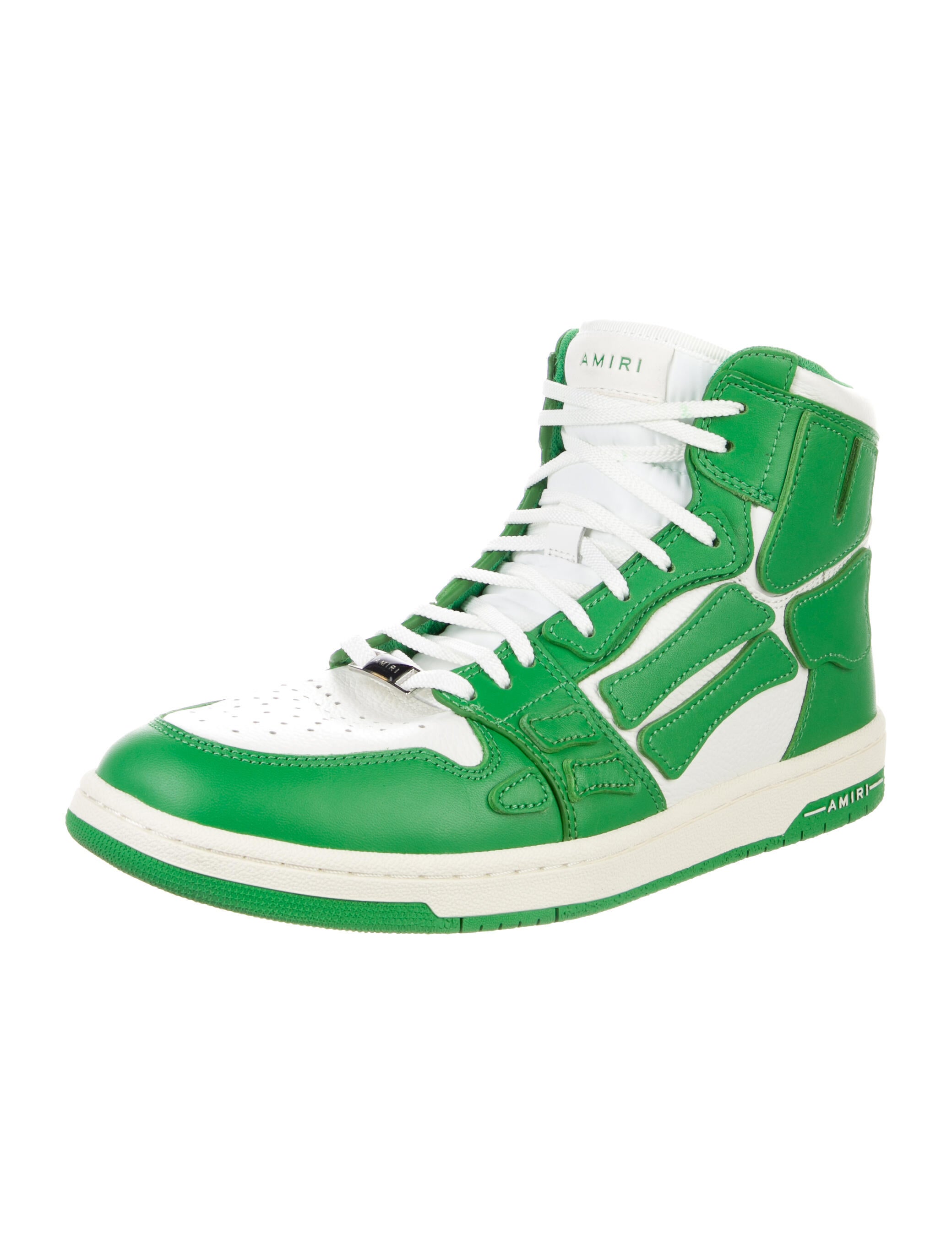 Amiri Skeleton Top Sneakers - Green Sneakers, Shoes - AMIRI34352 | The ...