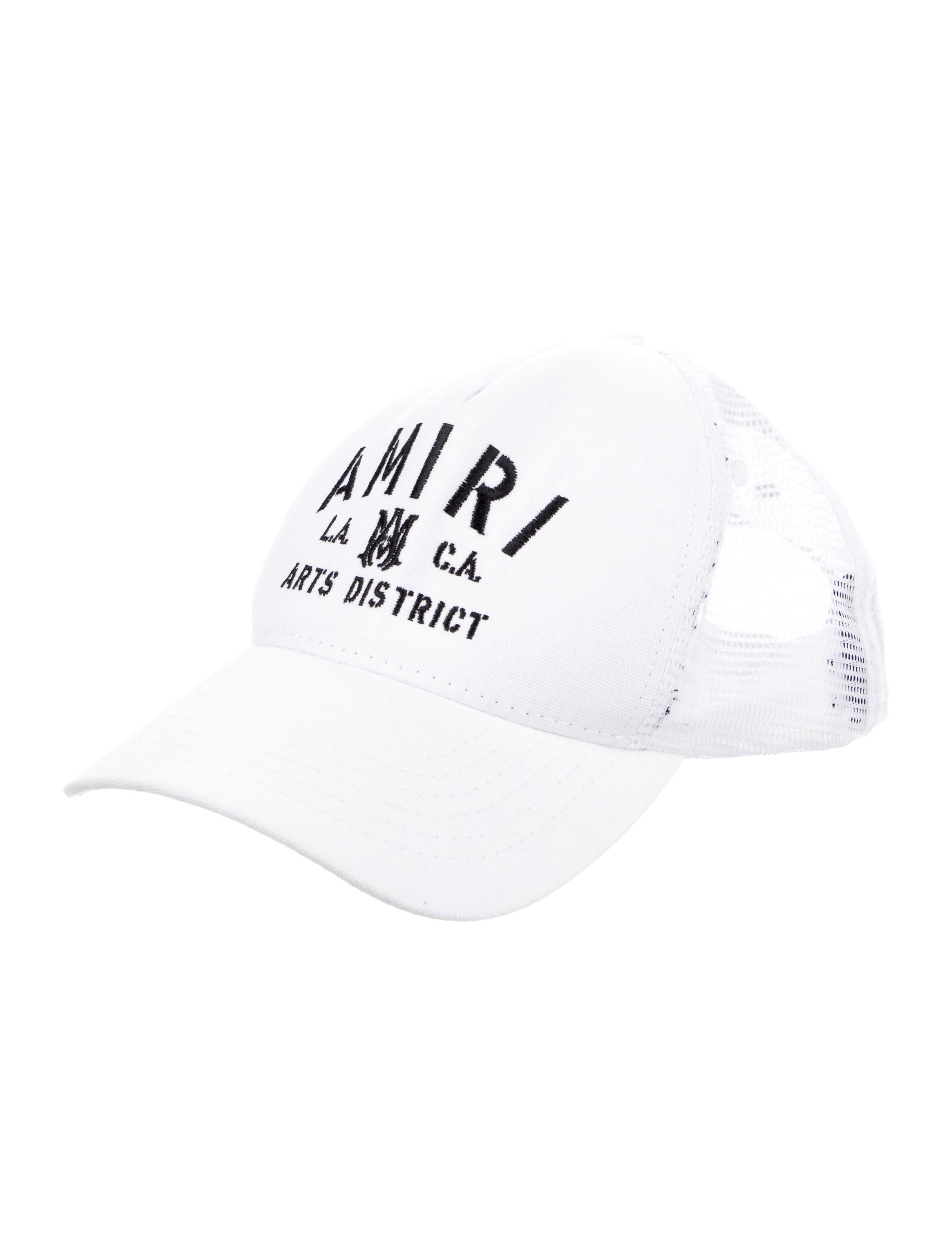Amiri Cotton Embordered Baseball Hat - White Hats, Accessories ...