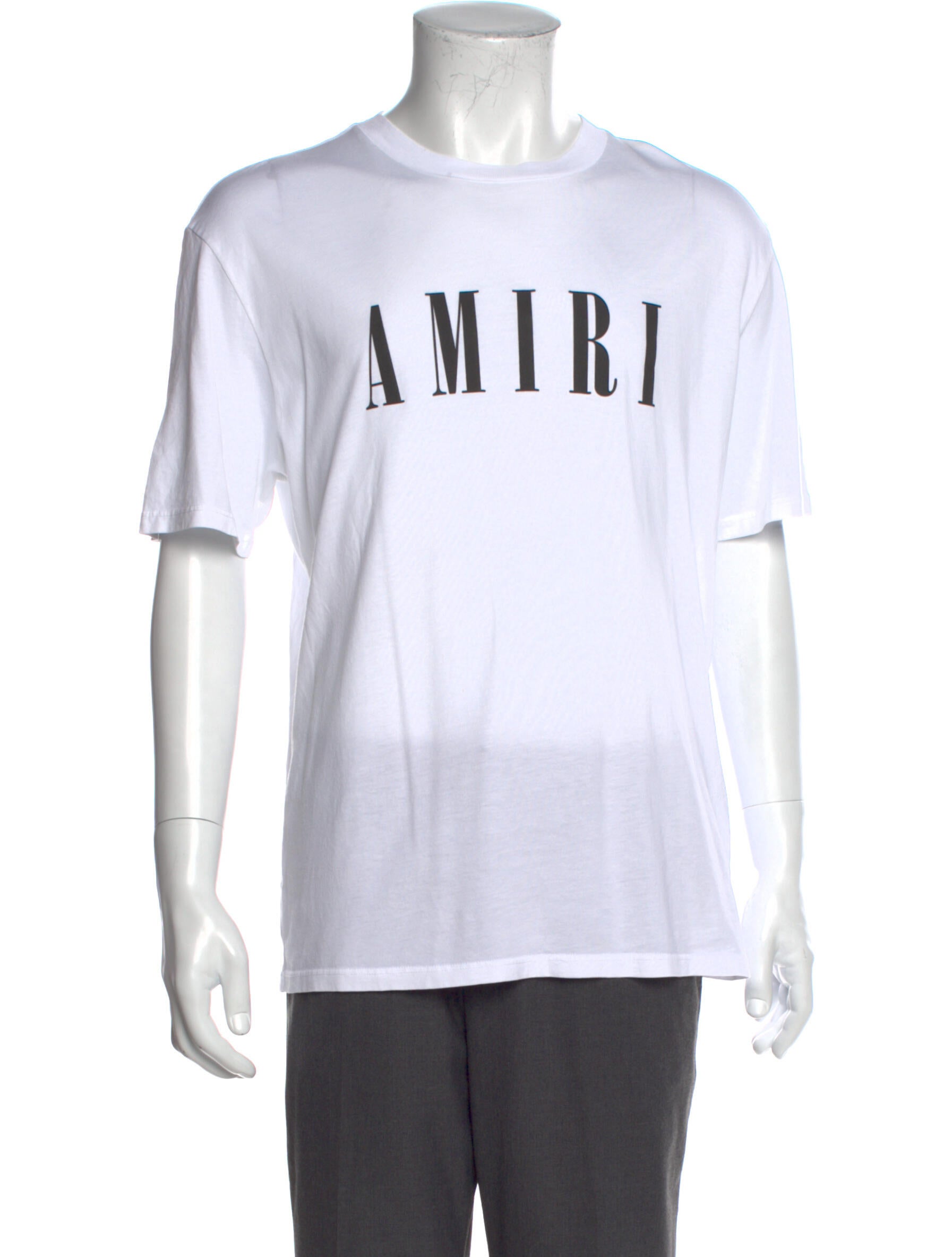Amiri Graphic Print Crew Neck T-Shirt w/ Tags - White T-Shirts ...