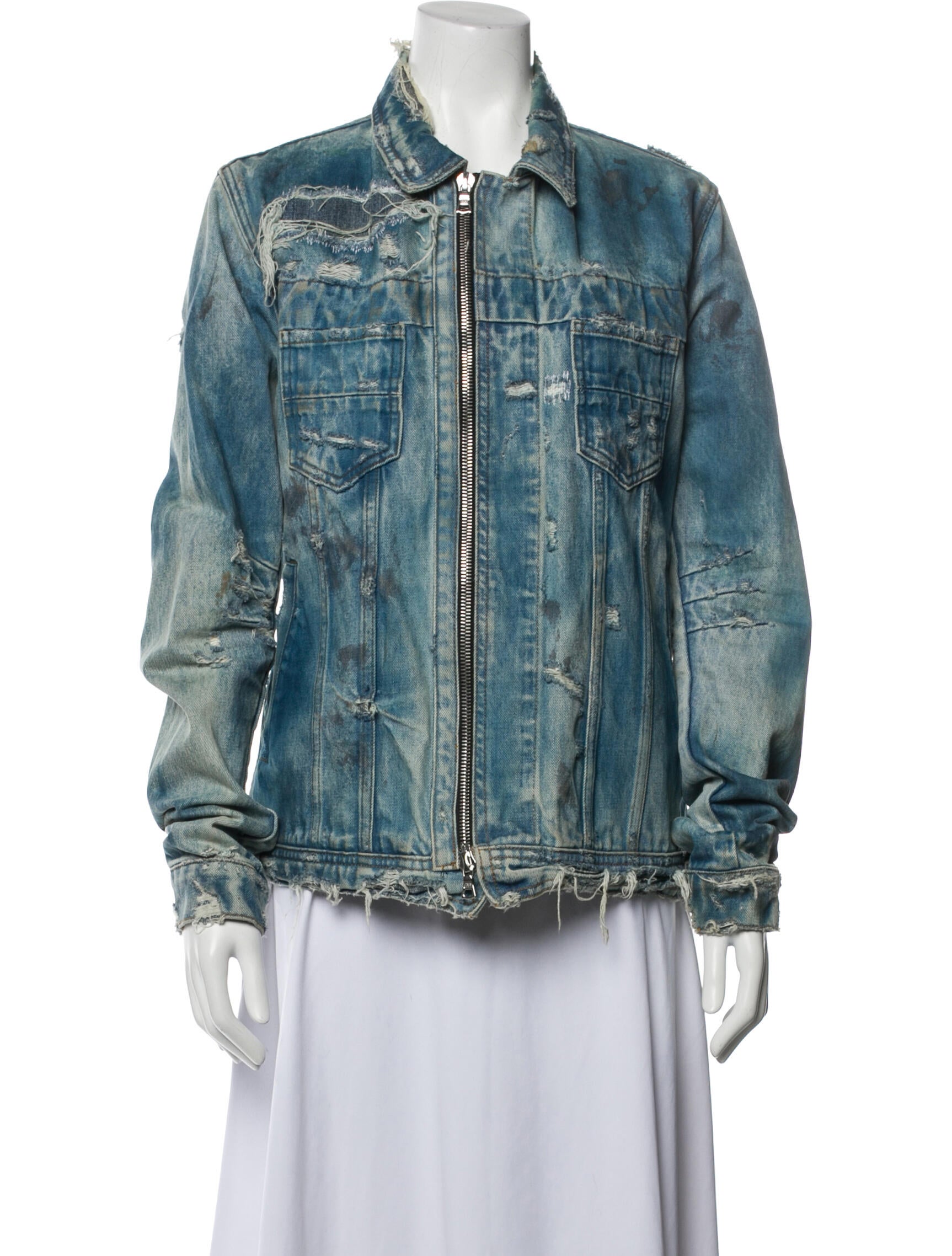 Amiri Denim Jacket - Blue Outerwear, Clothing - AMIRI35689 | The RealReal