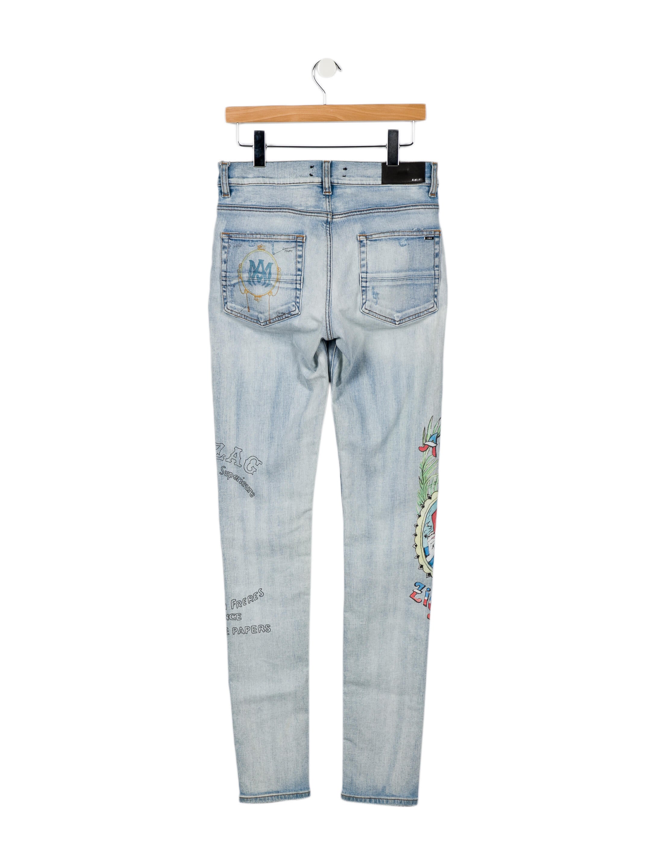 Amiri Skinny Jeans w/ Tags - Blue, 10.5" Rise Jeans, Clothing ...