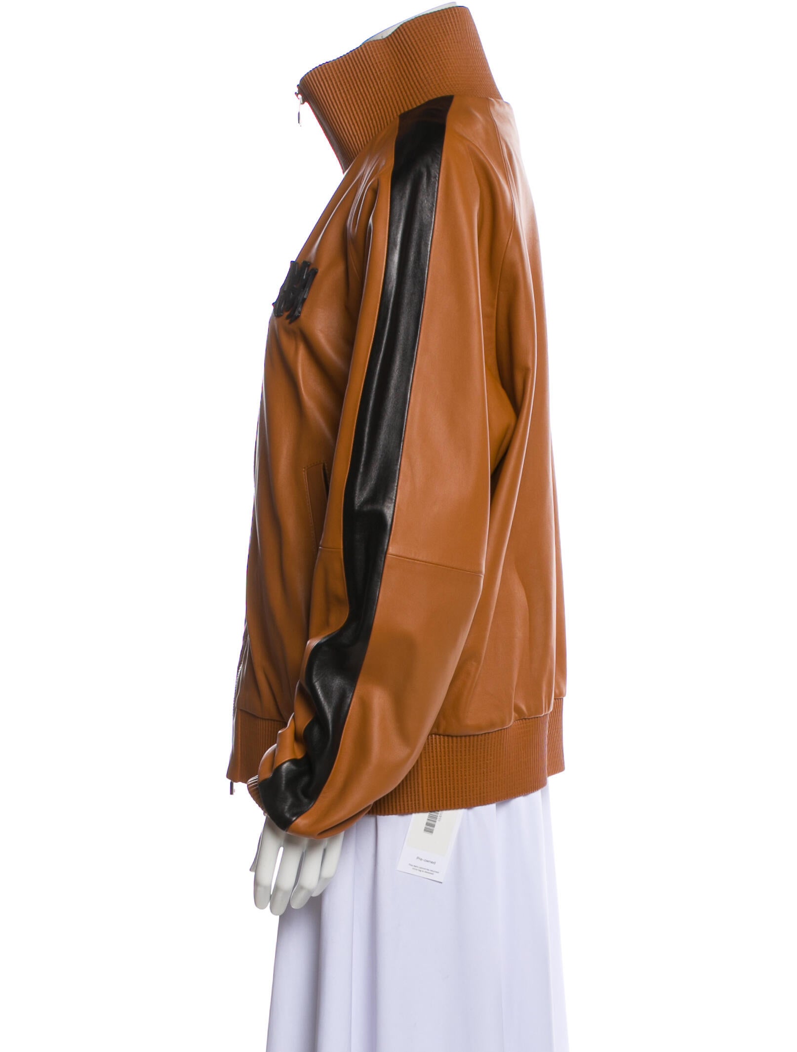 Amiri Leather Varsity Jacket - Brown Outerwear, Clothing - AMIRI38418 ...