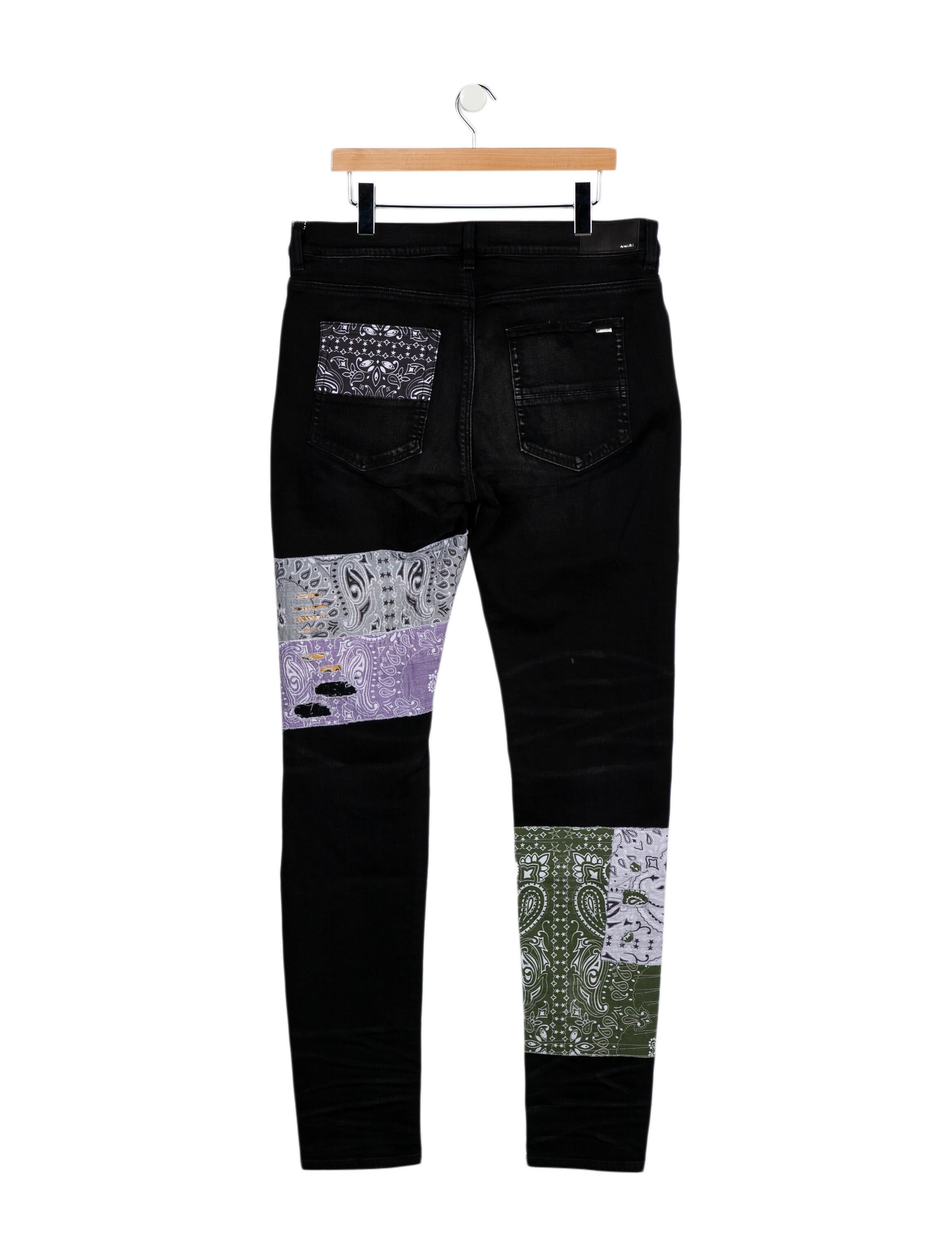 Amiri Skinny Jeans - Black, 11.75" Rise Jeans, Clothing - AMIRI38931 ...