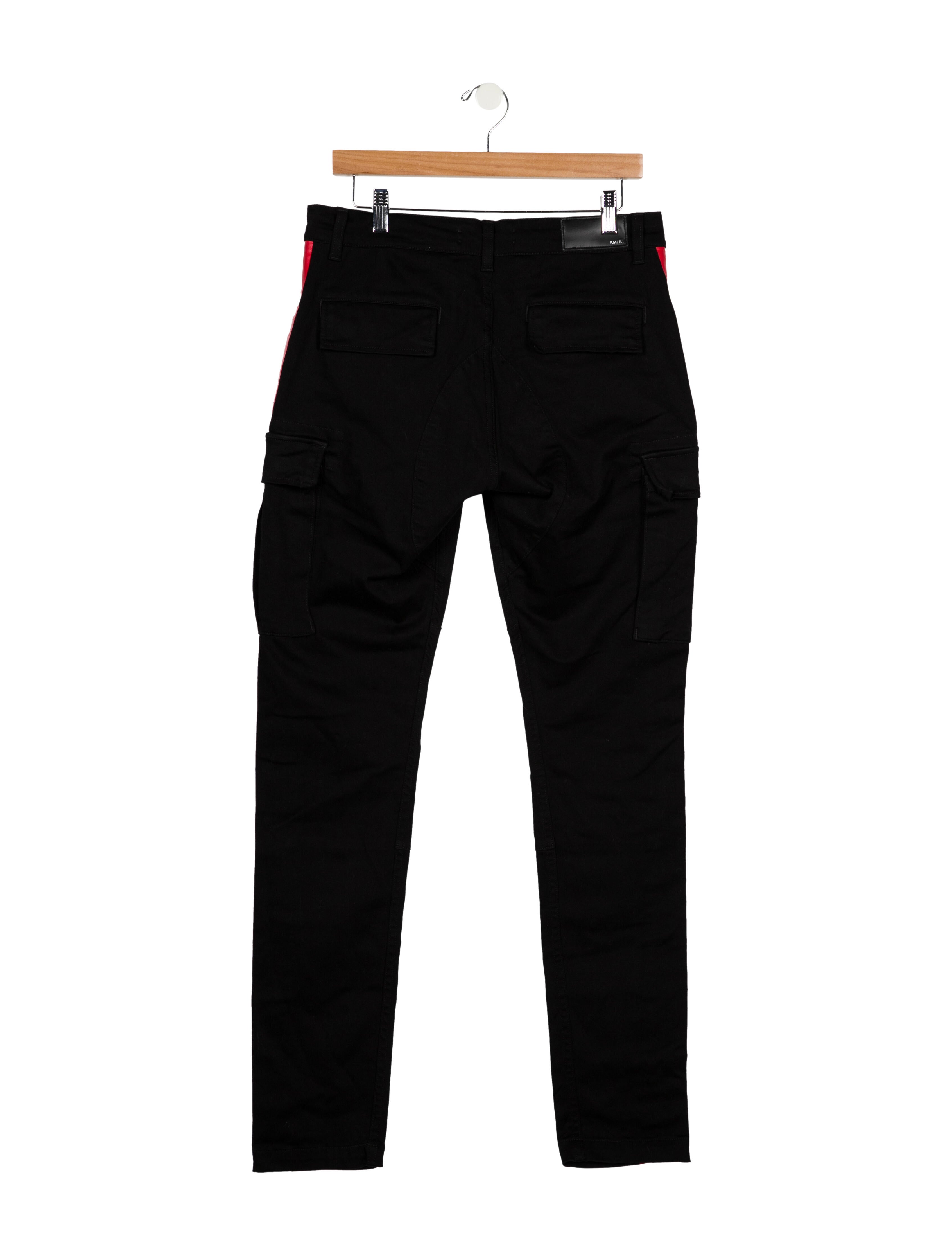 Amiri Colorblock Pattern Cargo Pants - Black, 11" Rise Pants, Clothing ...