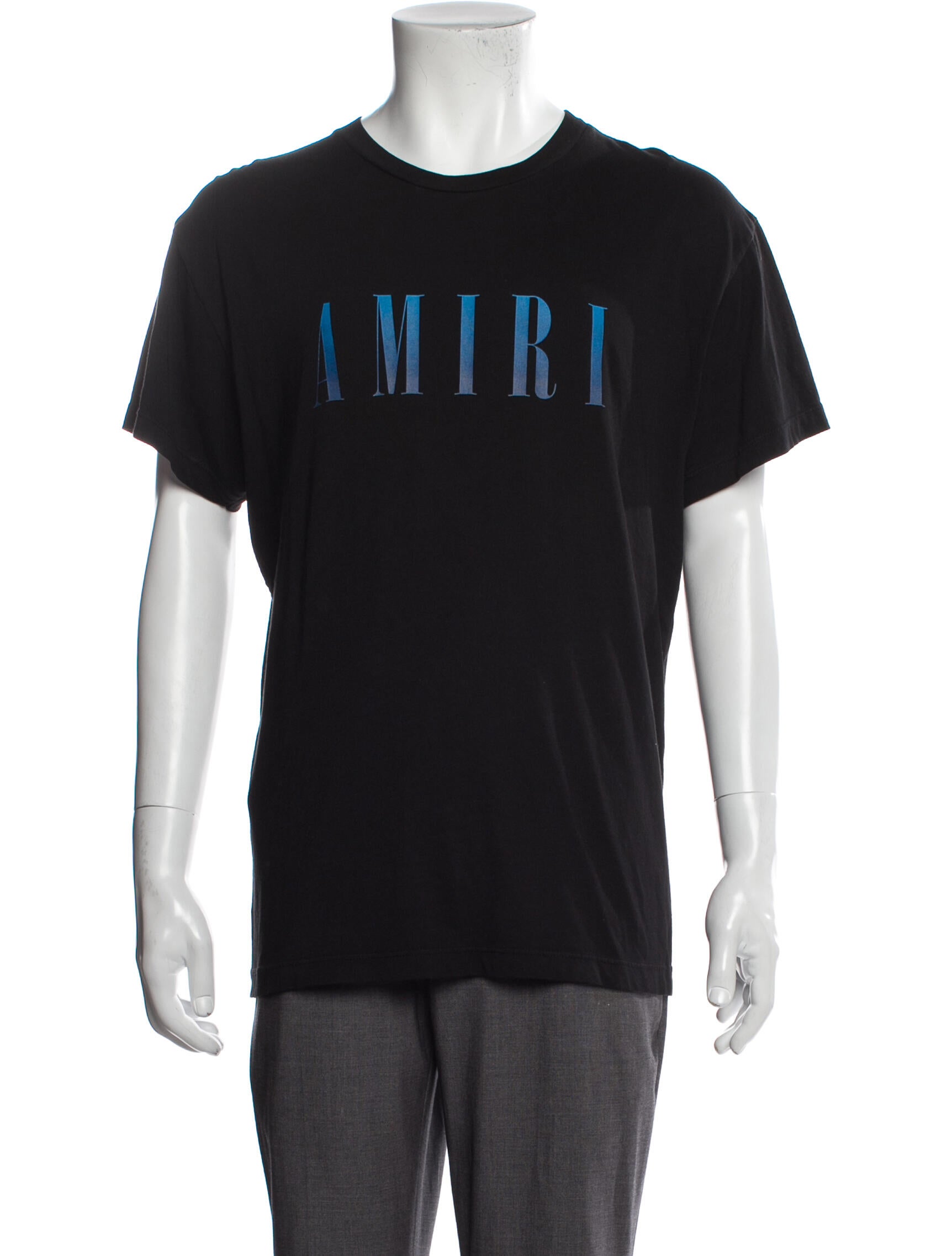 Amiri Graphic Print Crew Neck T-Shirt - Black T-Shirts, Clothing ...