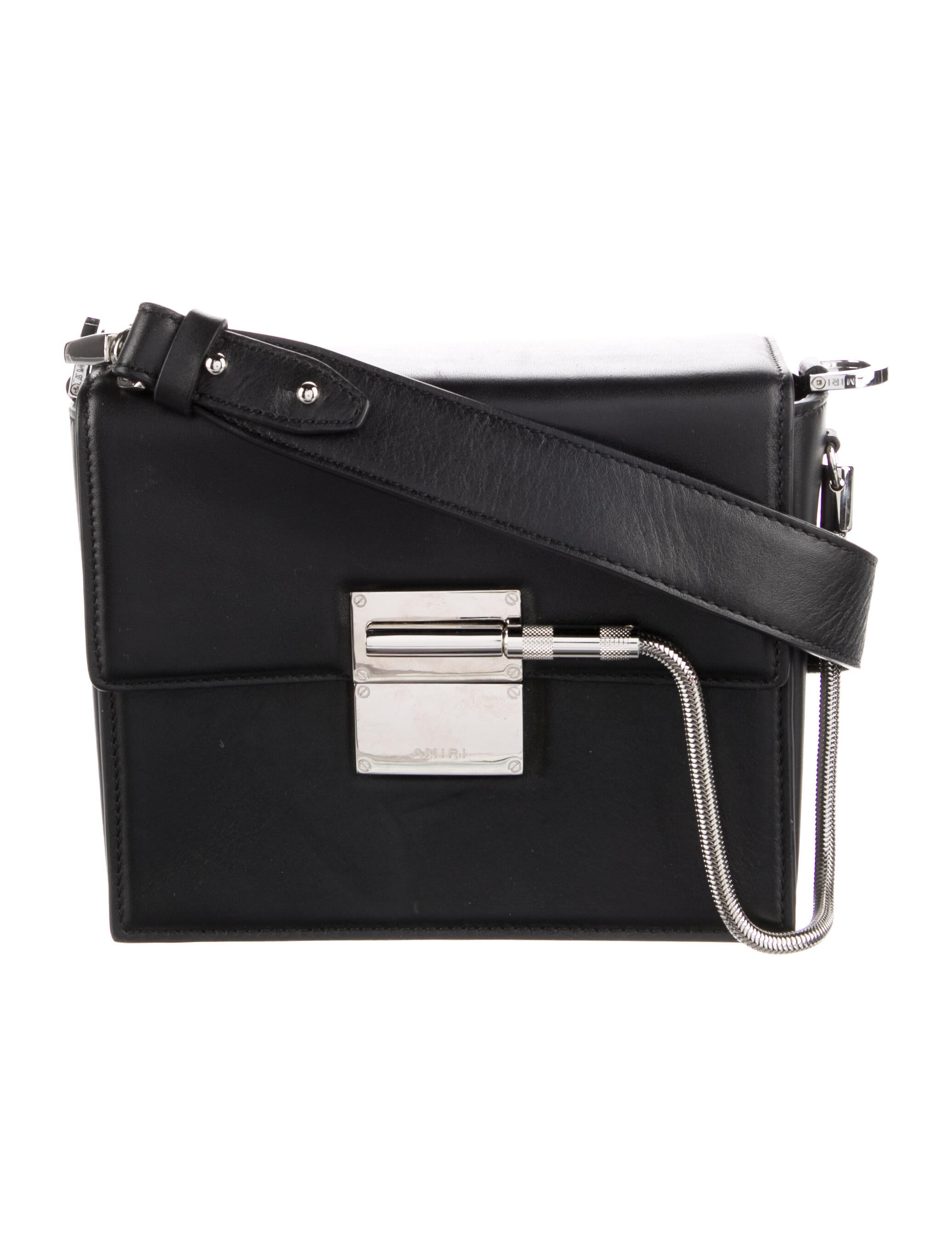 Amiri Leather Amp Crossbody Bag - Black Crossbody Bags, Handbags ...