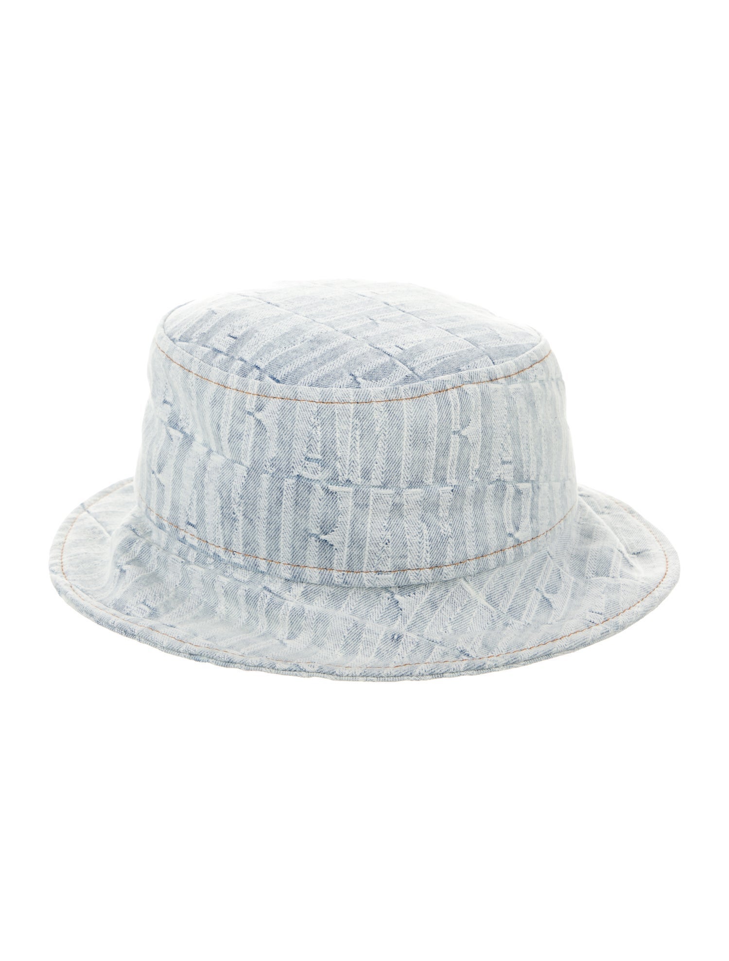 Amiri Denim Patterned Bucket Hat w/ Tags - Blue Hats, Accessories ...