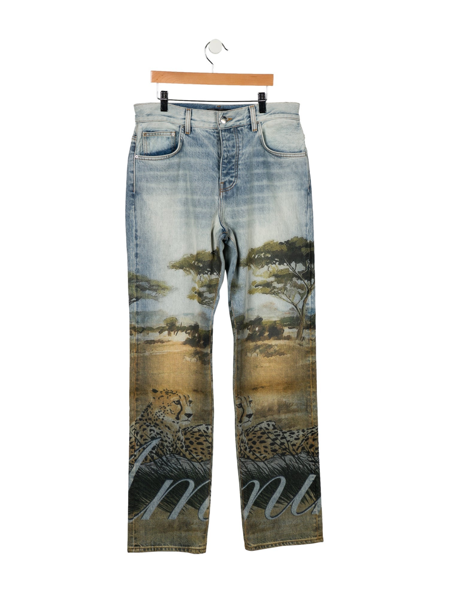 Amiri Straight-Leg Jeans - Blue, 11.75" Rise Jeans, Clothing ...