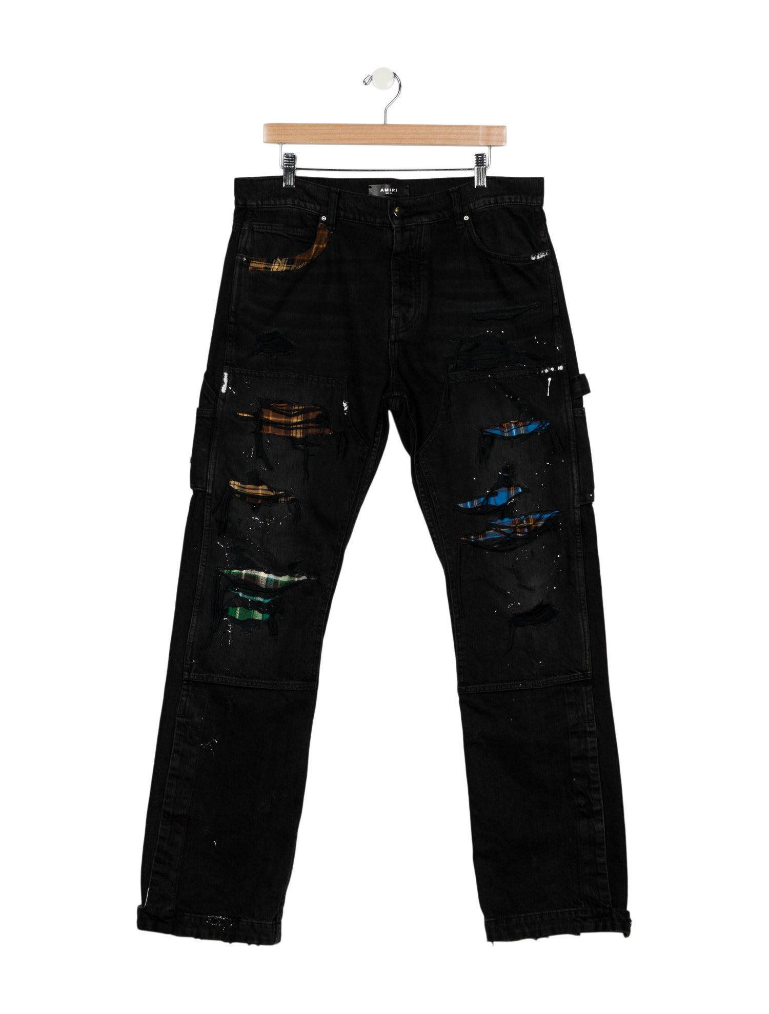 Amiri Straight-Leg Jeans - Black, 11.5" Rise Jeans, Clothing ...
