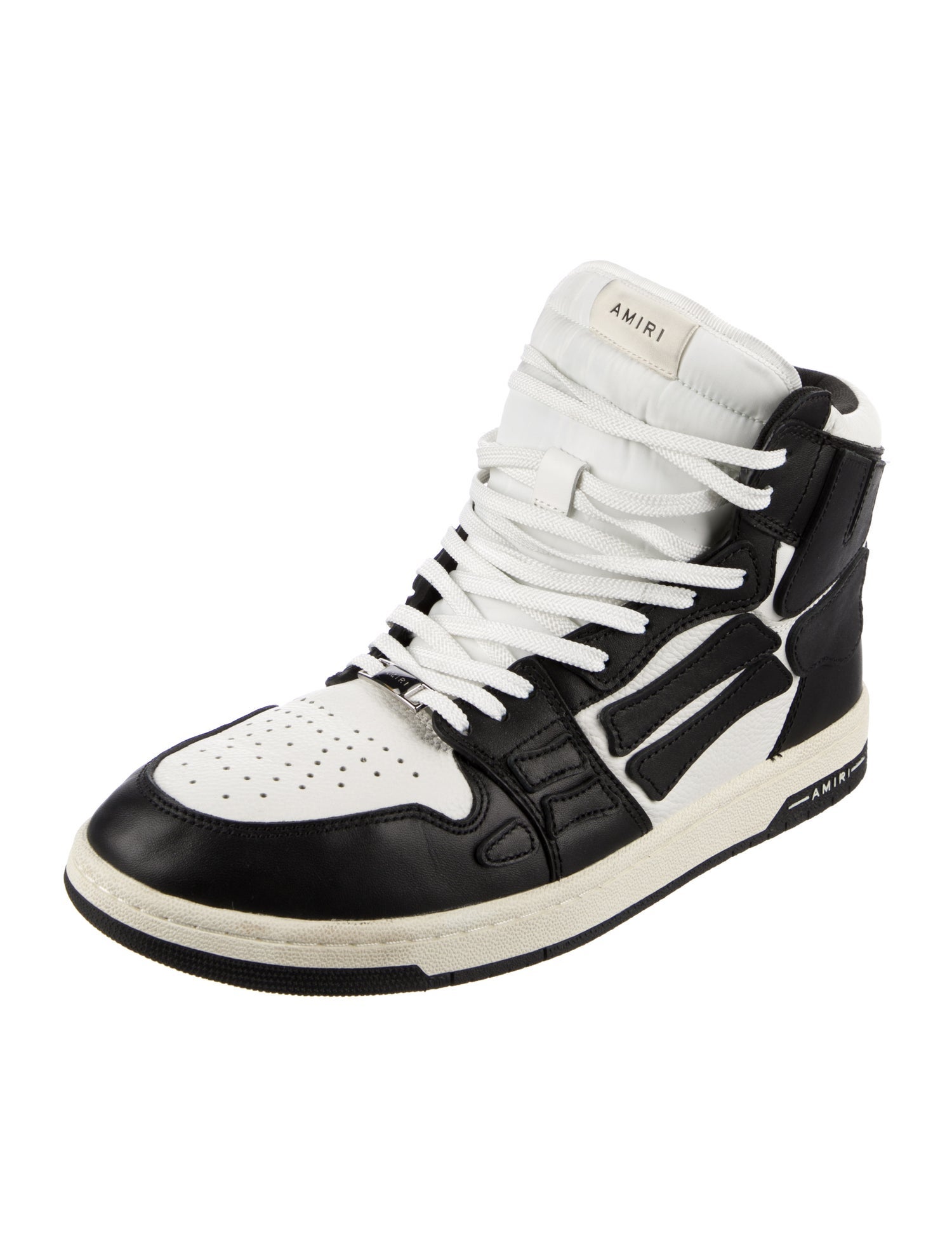 Amiri Leather Printed Sneakers - Black Sneakers, Shoes - AMIRI45704 ...
