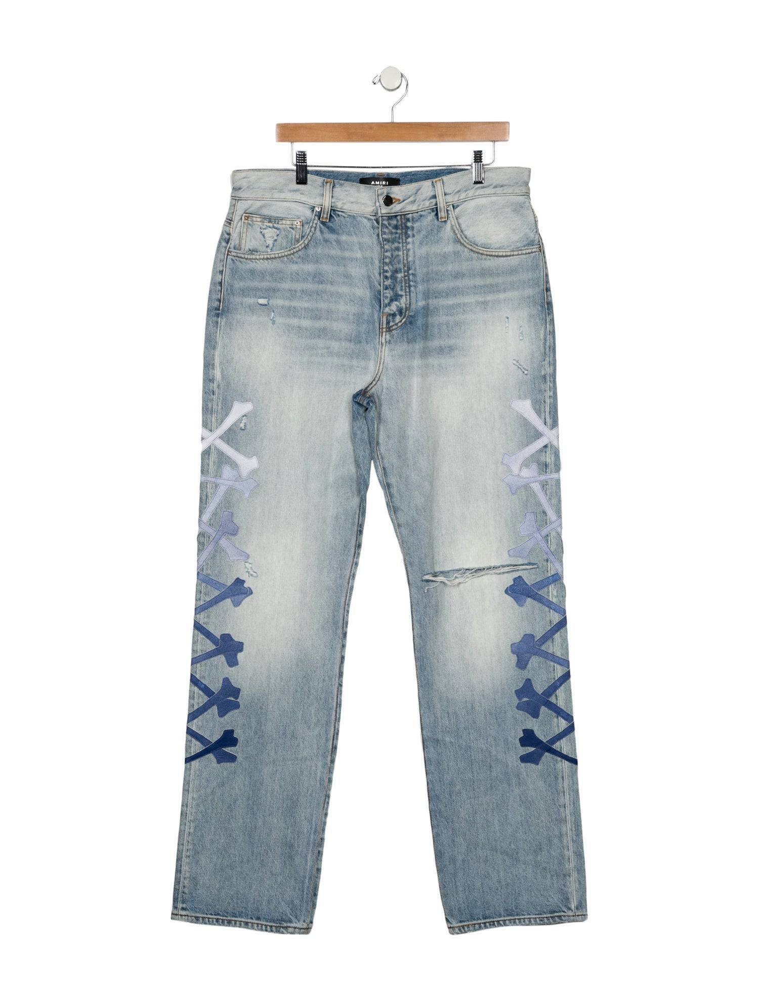 Amiri Skinny Jeans w/ Tags - Blue, 11" Rise Jeans, Clothing - AMIRI42497 | The RealReal