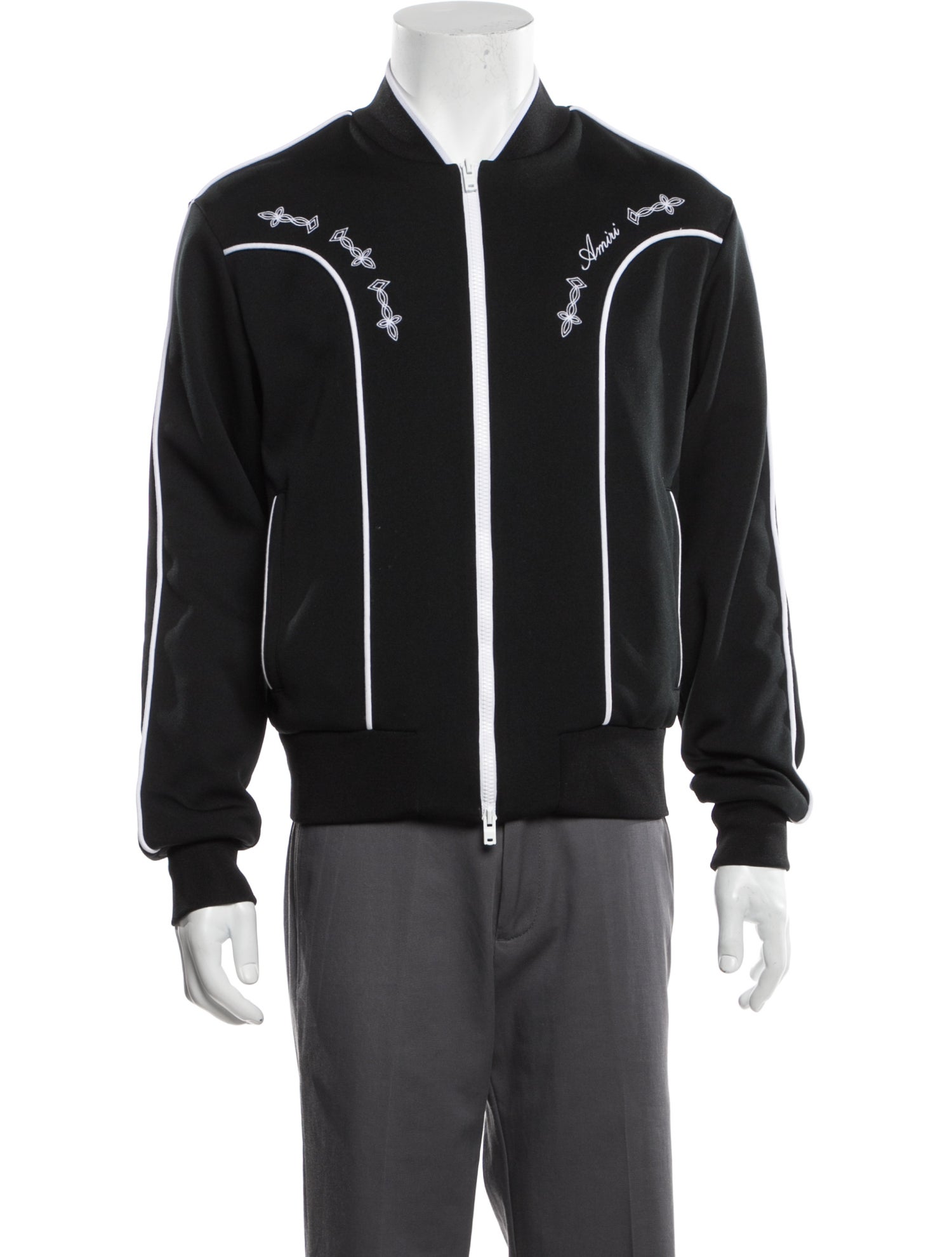 Amiri Printed Bomber Jacket - Black Outerwear, Clothing - AMIRI46328 | The RealReal