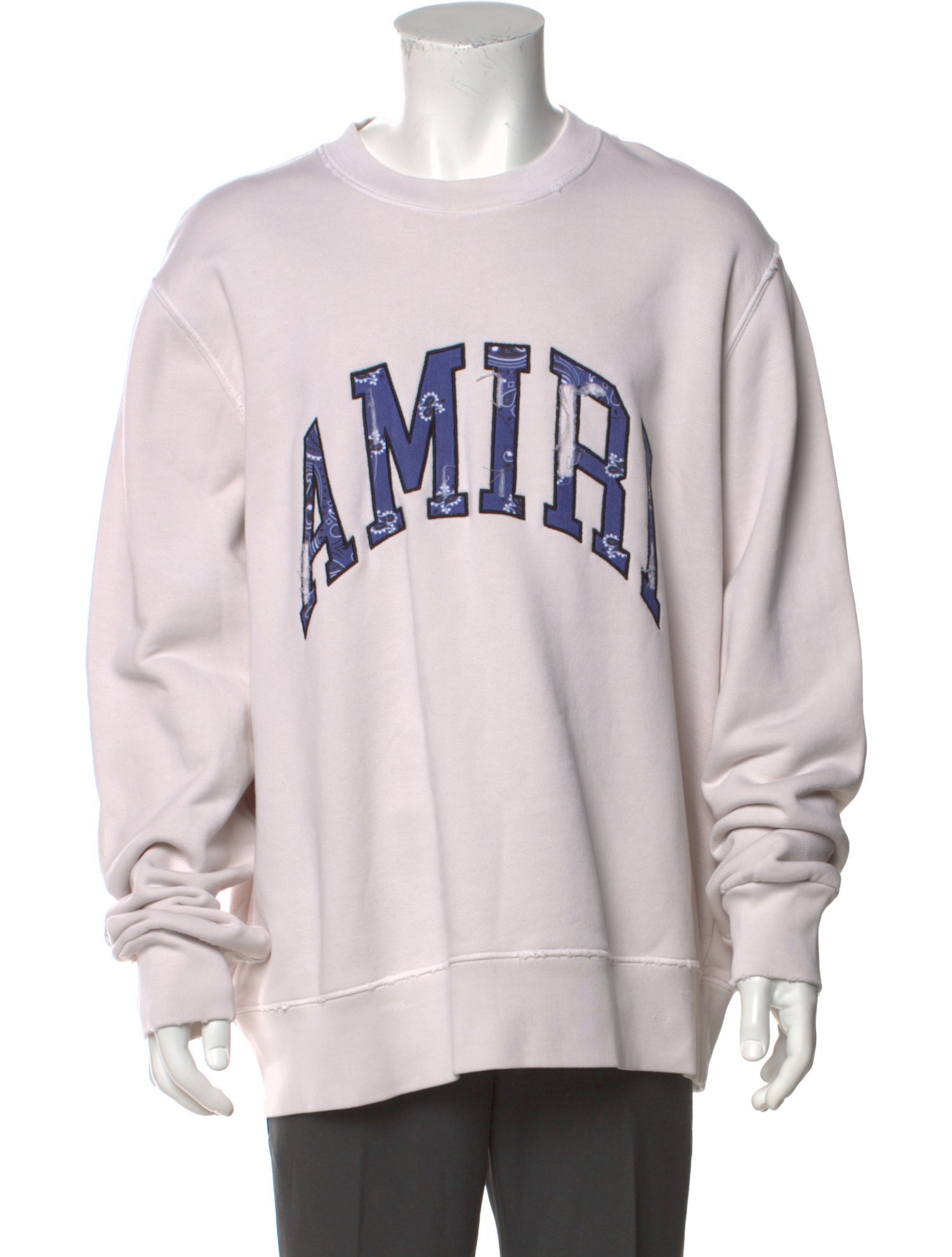 Amiri Graphic Print Crew Neck Pullover - Neutrals Sweaters, Clothing ...
