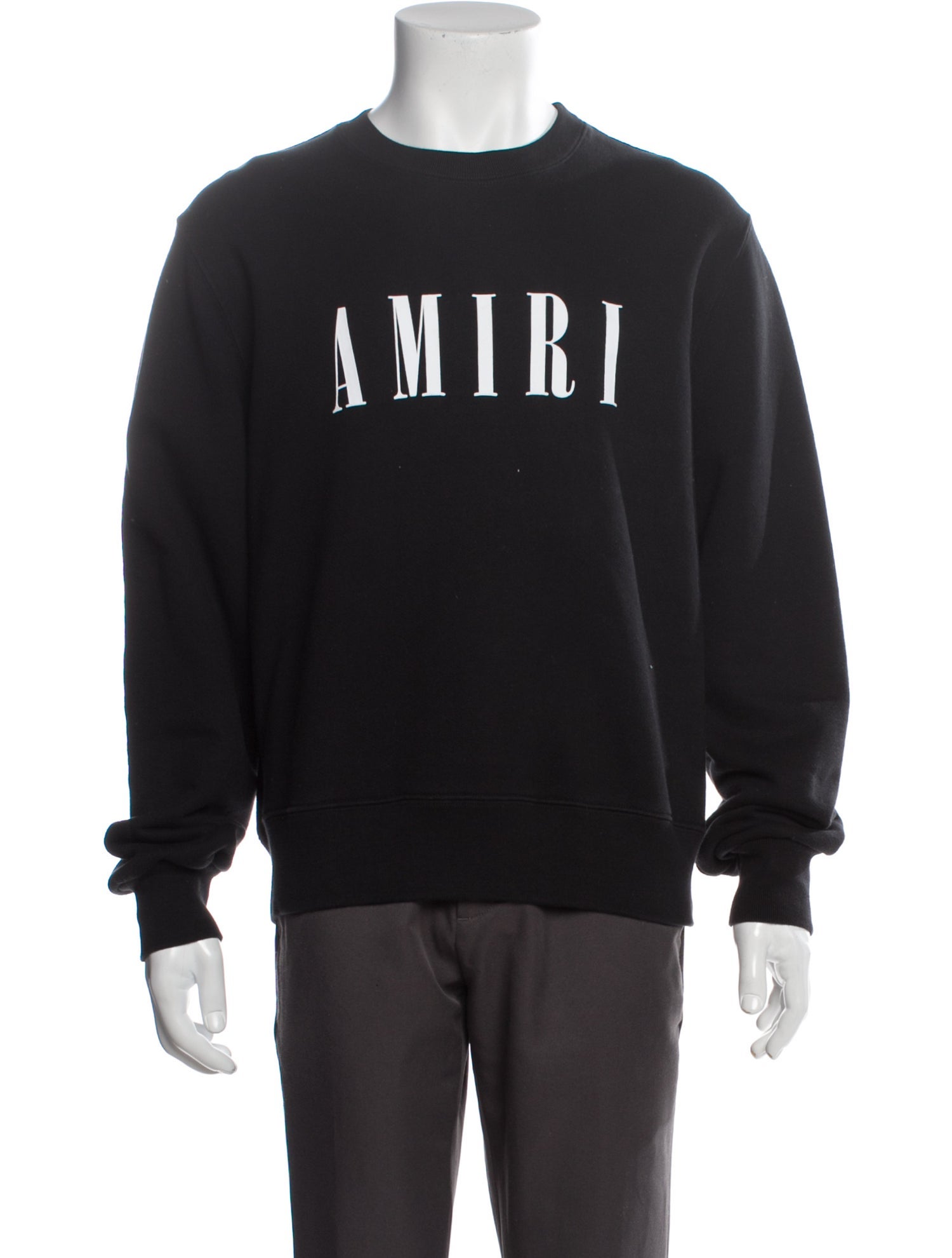 Amiri Graphic Print Crew Neck Sweatshirt - Black Sweatshirts & Hoodies ...