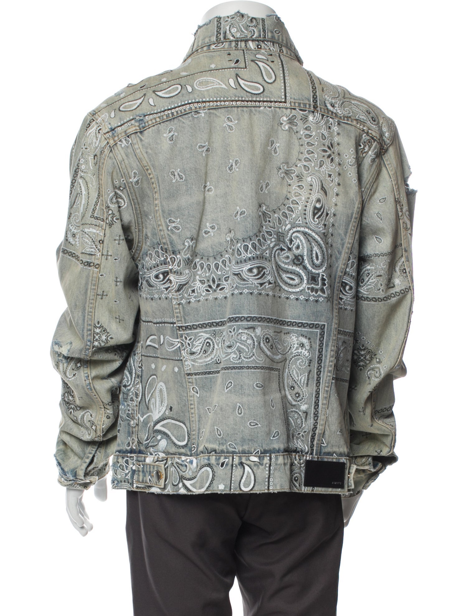 Amiri Paisley Print Denim Jacket w/ Tags - Blue Outerwear, Clothing - AMIRI47512 | The RealReal
