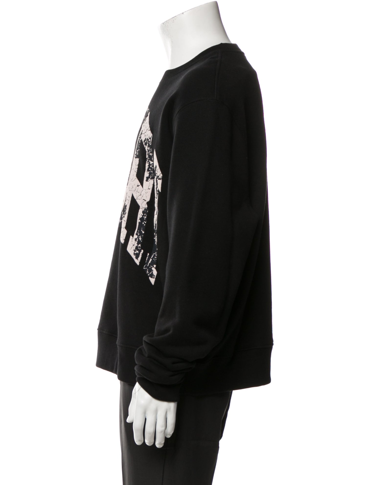 Amiri Graphic Print Crew Neck Pullover w/ Tags - Black Sweaters ...