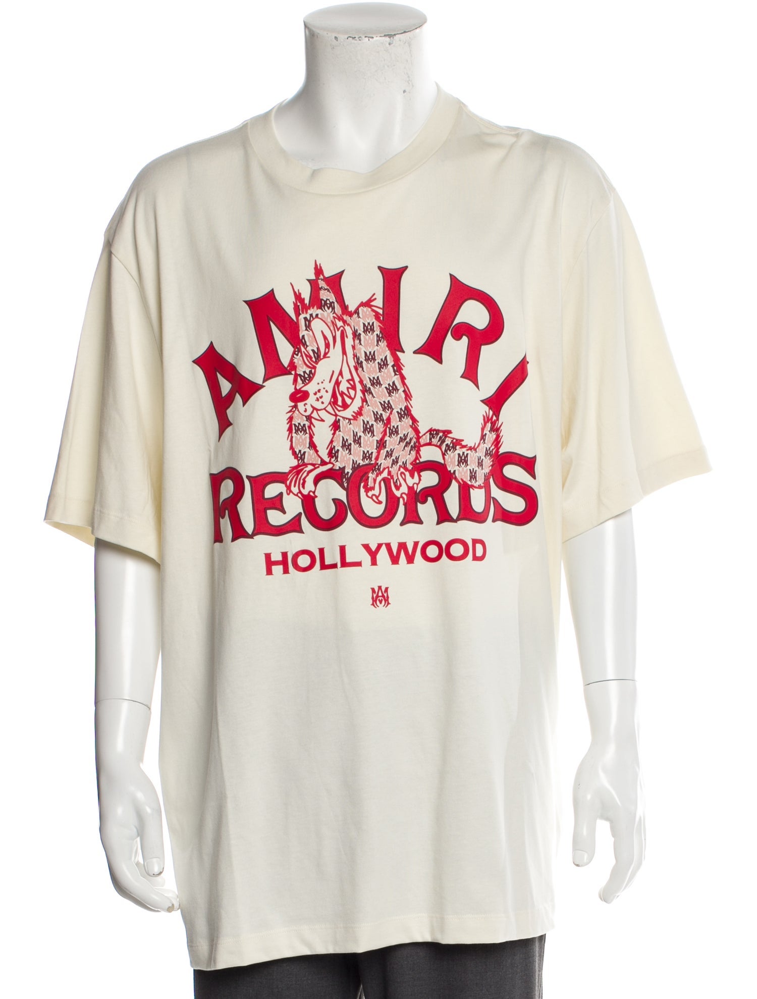 Amiri Graphic Print Crew Neck T-Shirt w/ Tags - Yellow T-Shirts ...