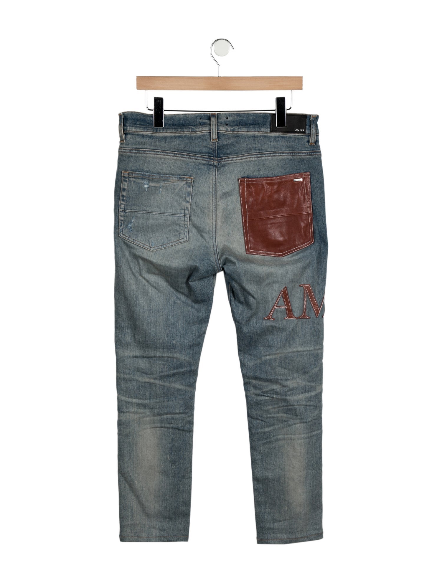 Amiri Skinny Jeans - Blue, 11" Rise Jeans, Clothing - AMIRI49667 | The ...
