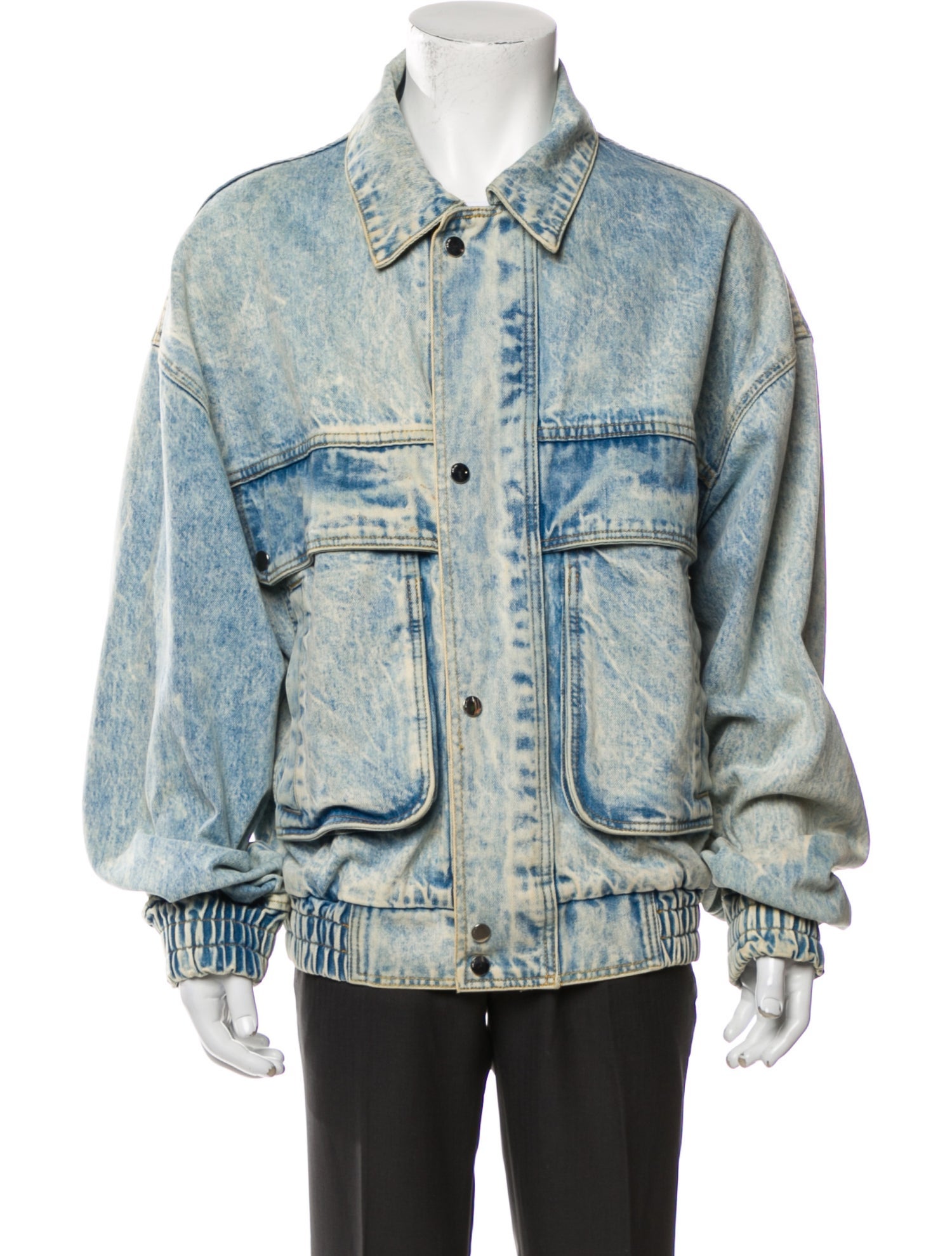 Amiri Moto Jacket - Blue Outerwear, Clothing - AMIRI50869 | The RealReal