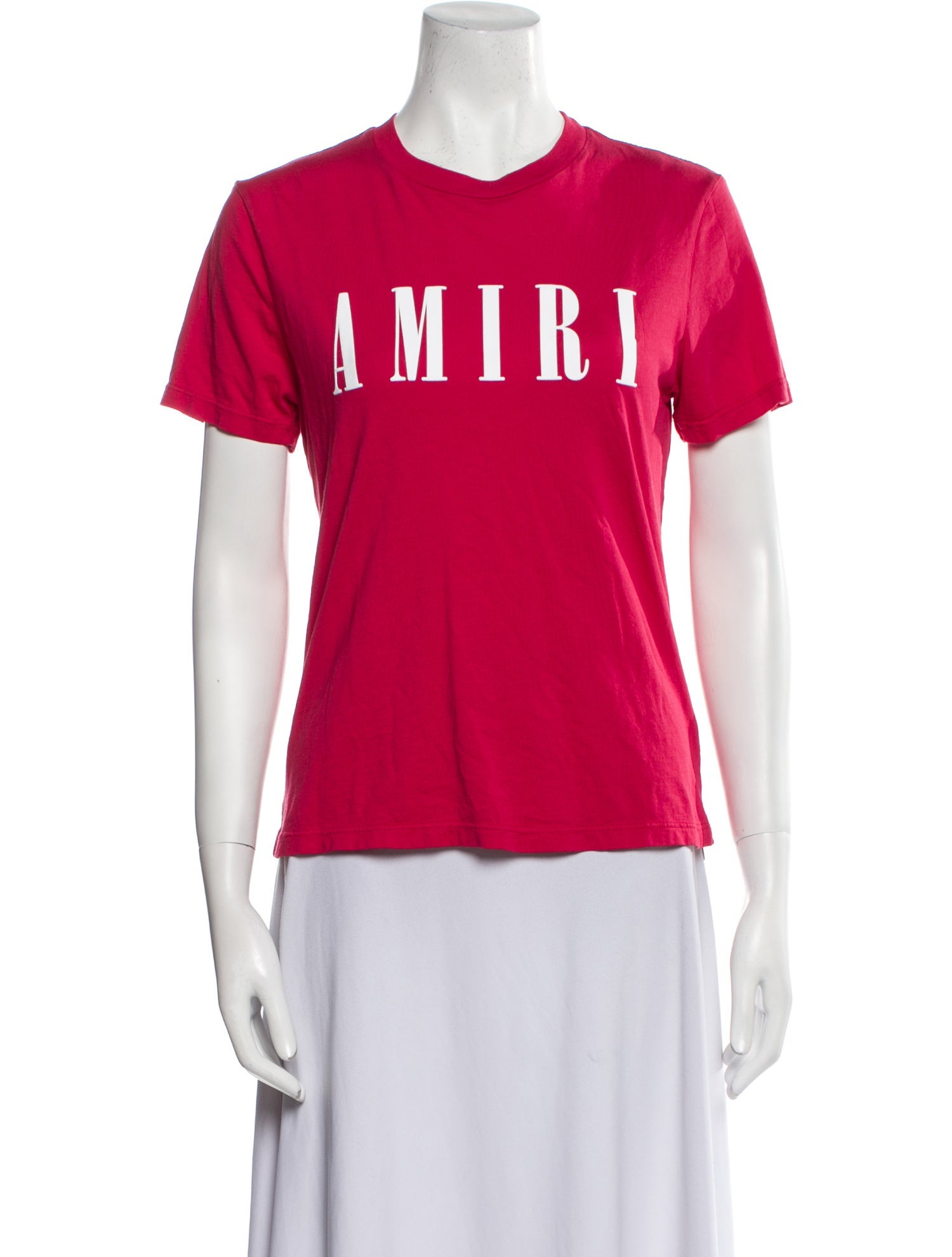 Amiri Graphic Print Crew Neck T-Shirt - Pink Tops, Clothing ...