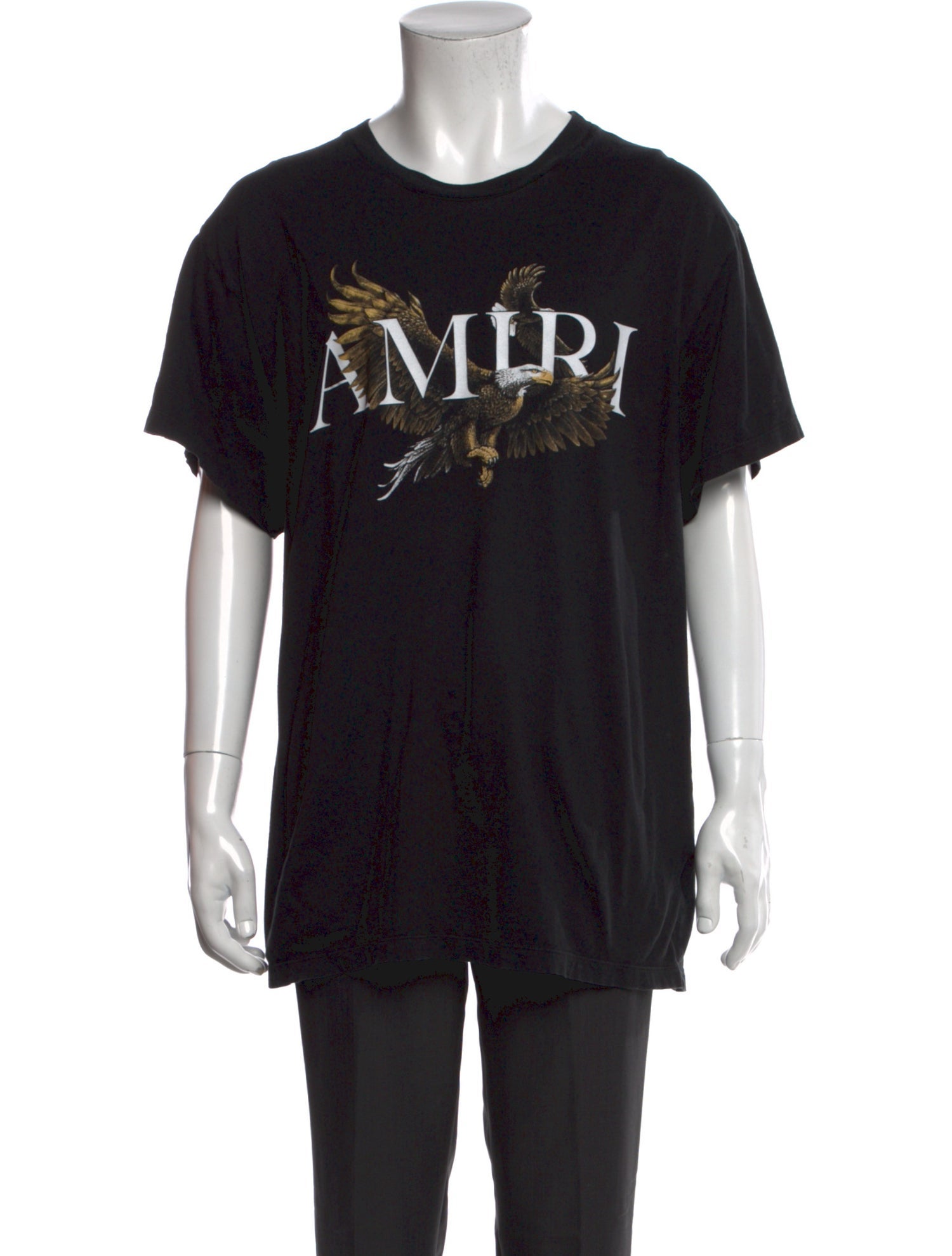 Amiri Graphic Print Crew Neck T-Shirt - Black T-Shirts, Clothing ...