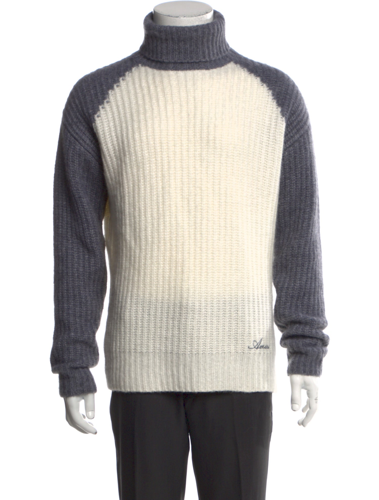 Amiri Cashmere Colorblock Pattern Pullover - Neutrals Sweaters ...
