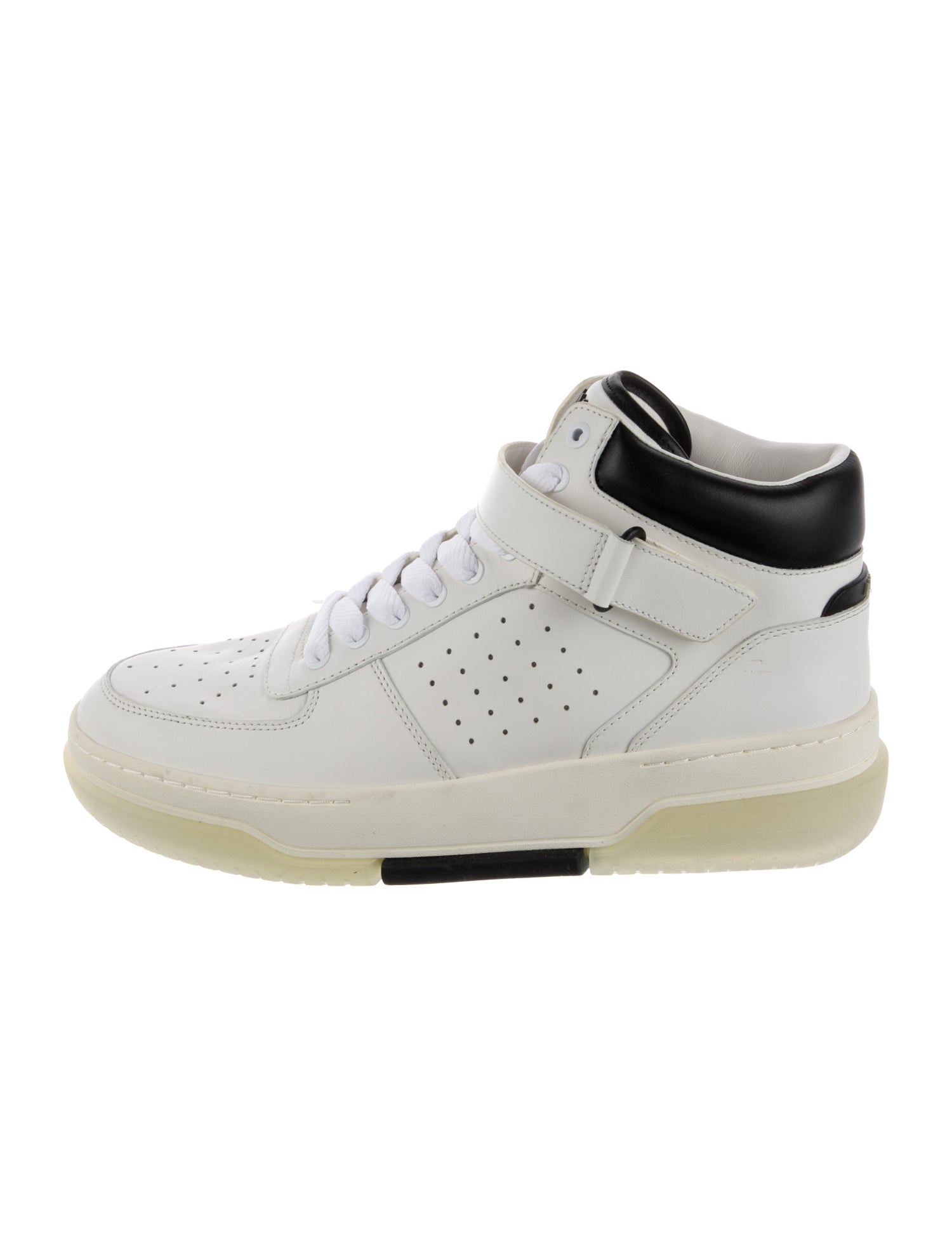 Amiri Leather Colorblock Pattern Sneakers - White Sneakers, Shoes ...