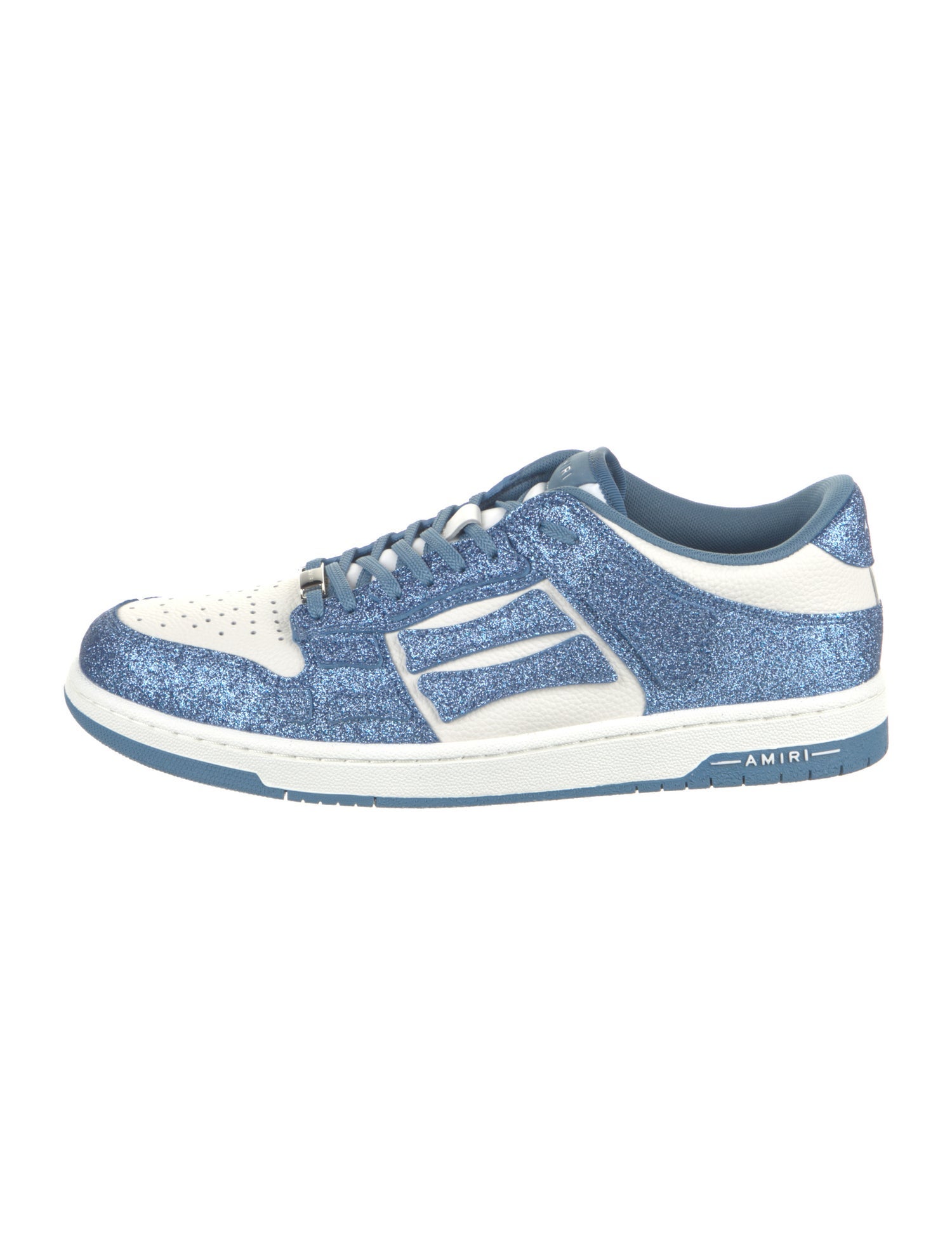 Amiri Glitter Colorblock Pattern Chunky Sneakers - Blue Sneakers, Shoes ...
