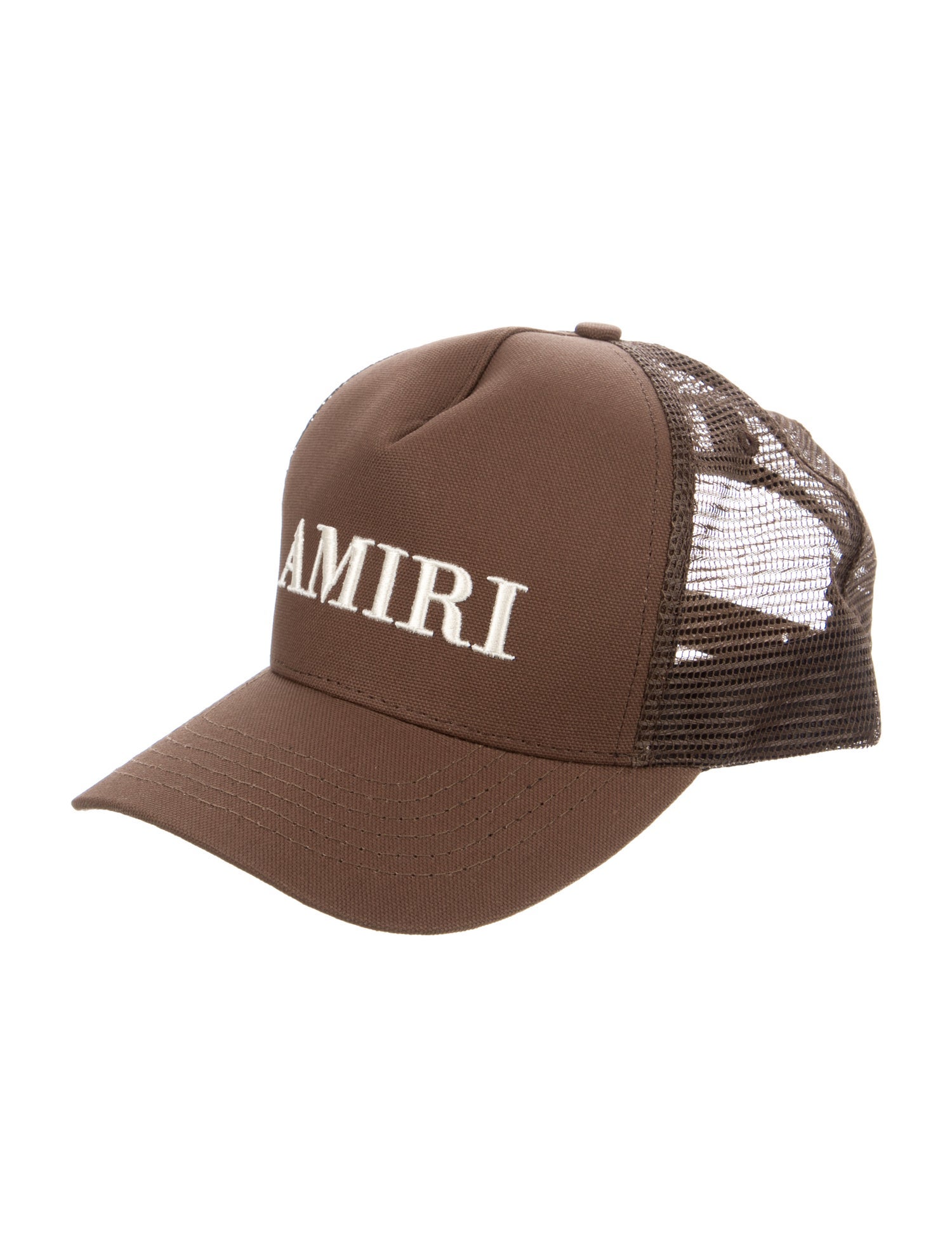 Amiri Logo Trucker Hat w/ Tags - Brown Hats, Accessories - AMIRI55230 ...