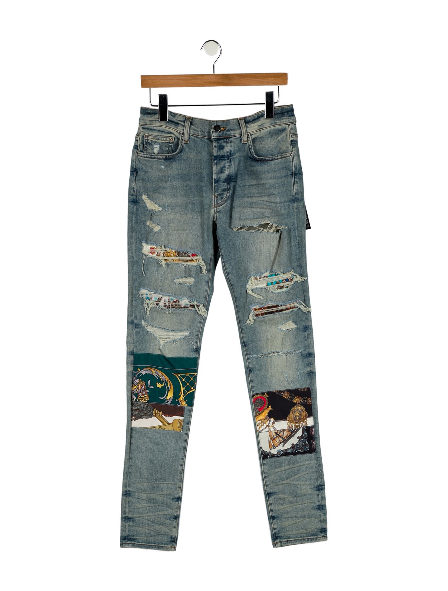 Amiri Moto Jeans w/ Tags - Blue, 10.25" Rise Jeans, Clothing ...