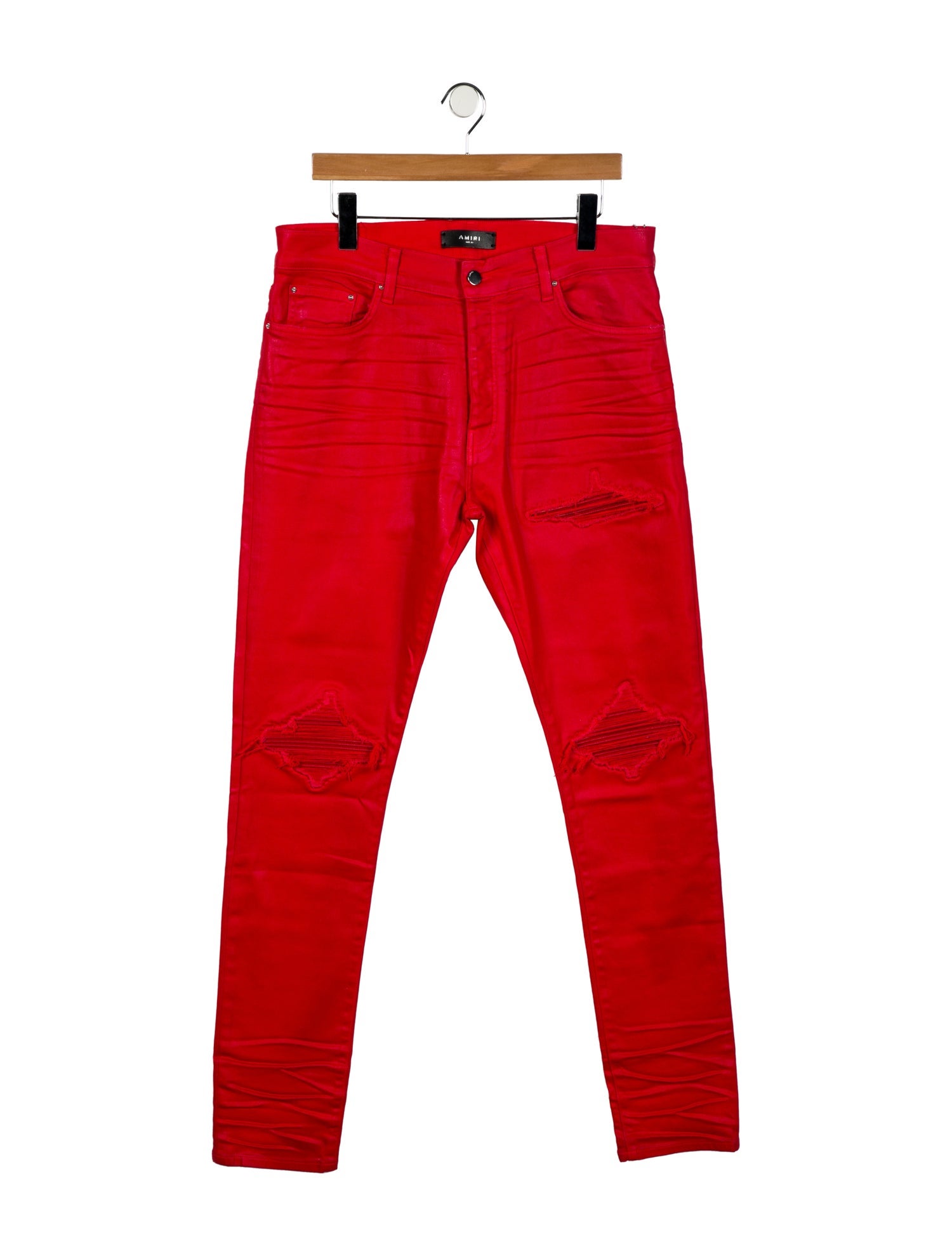 Amiri Slim Fit Jeans w/ Tags - Red, 11" Rise Jeans, Clothing ...