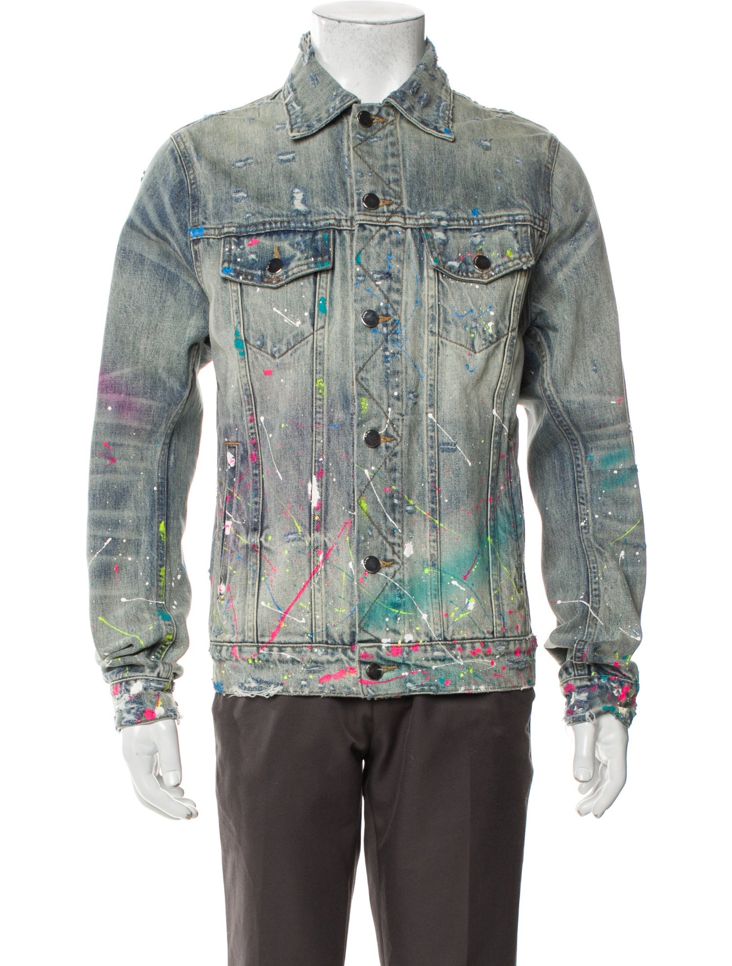 Amiri Denim Jacket - Blue Outerwear, Clothing - AMIRI56619 | The RealReal