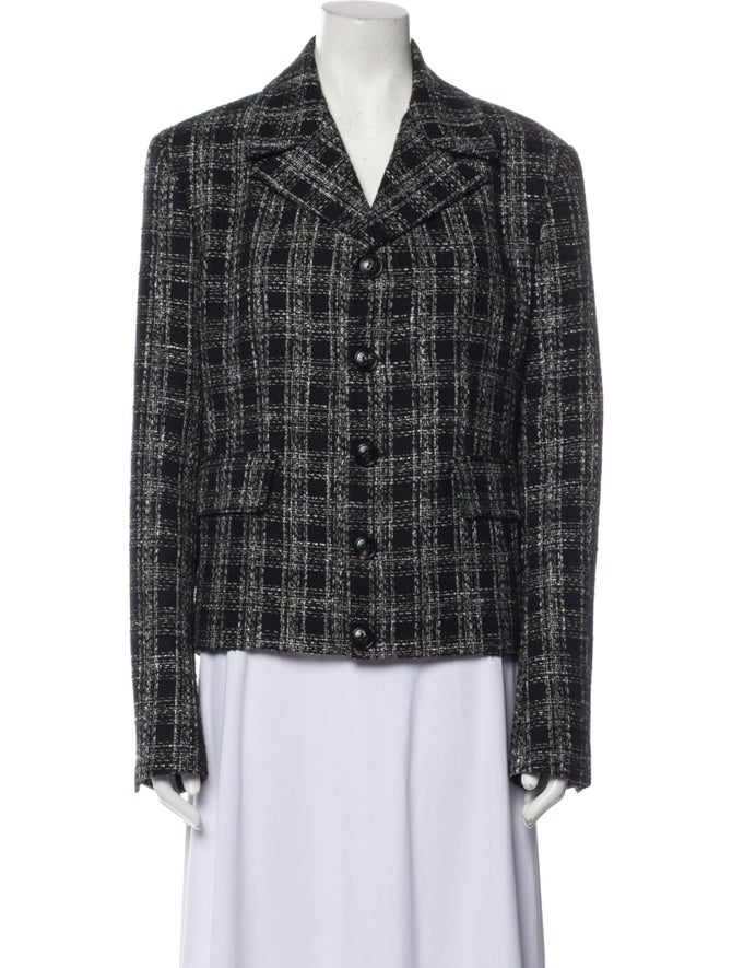 Amiri Tweed Pattern Blazer - Black Jackets, Clothing - AMIRI59189 | The ...