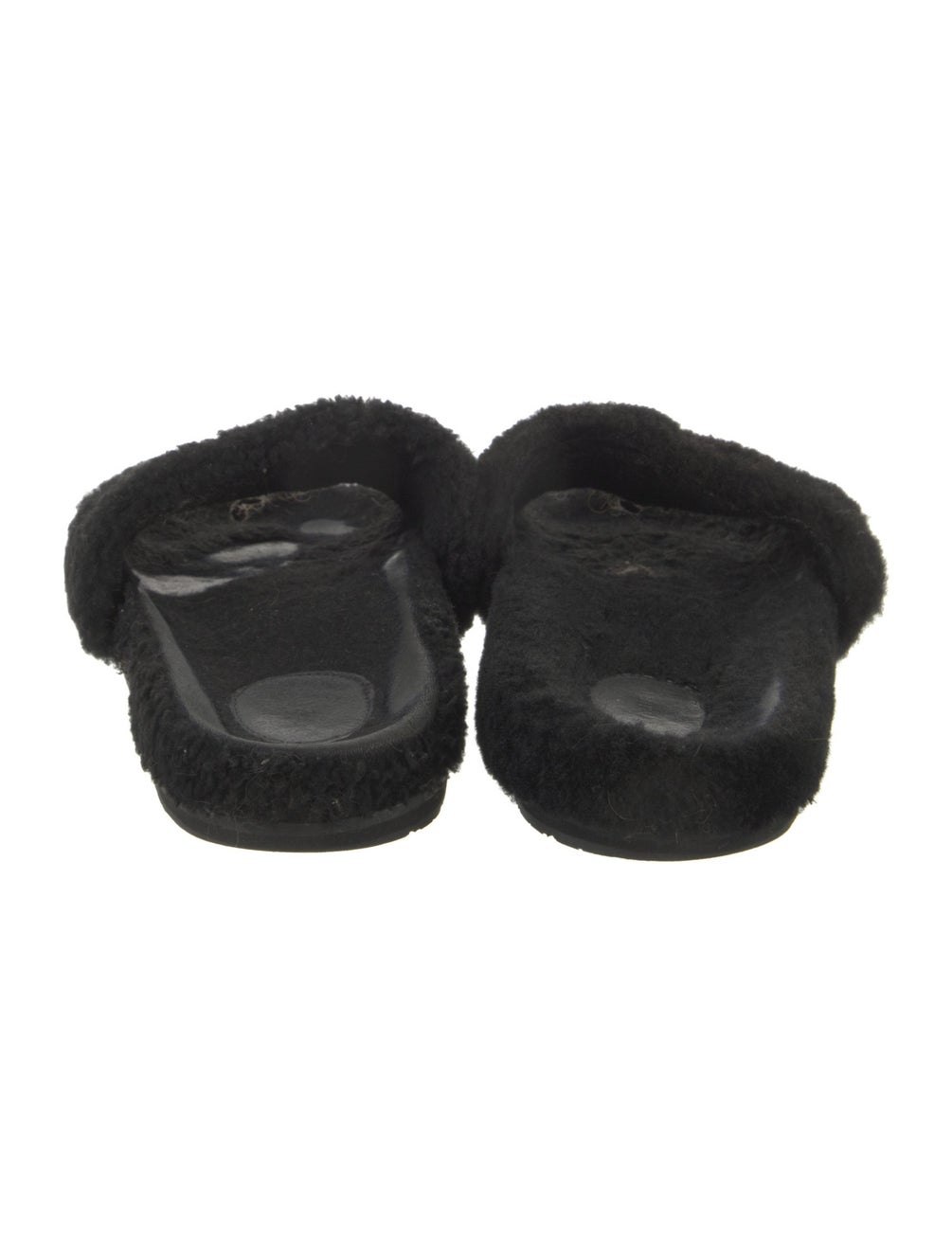 Amiri Fur Slides - Black Sandals, Shoes - AMIRI62962 | The RealReal