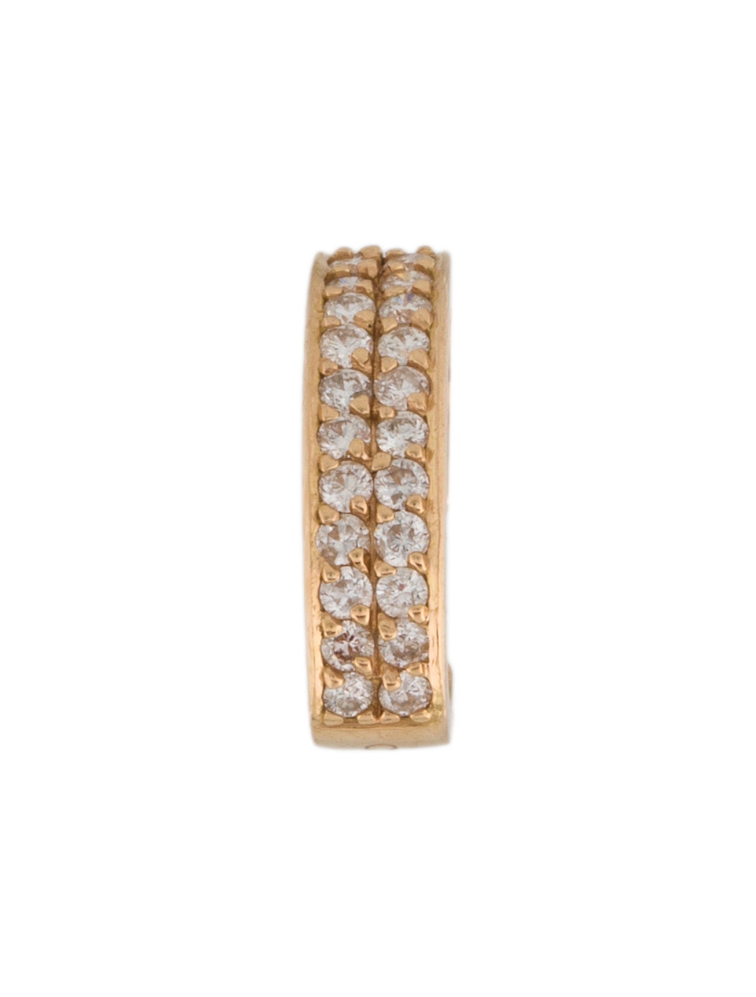 Anita Ko 18K Diamond Two Row Single Ear Cuff - 18K Yellow Gold Ear Cuff ...