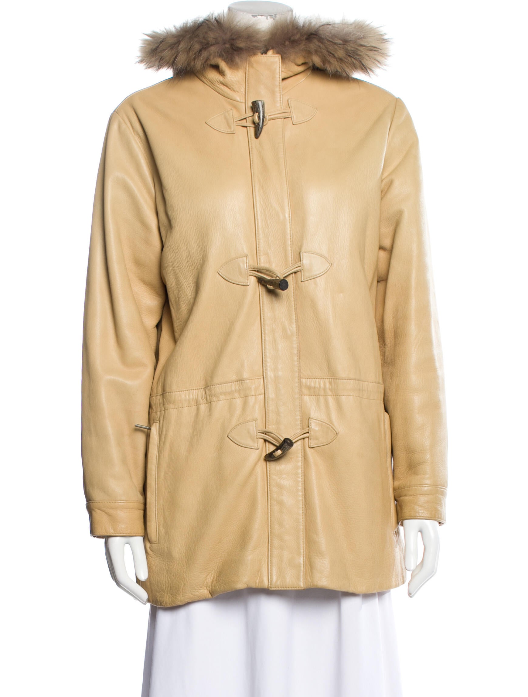 Andrew Marc Fur-Trimmed Hooded Coat - Neutrals Coats, Clothing ...