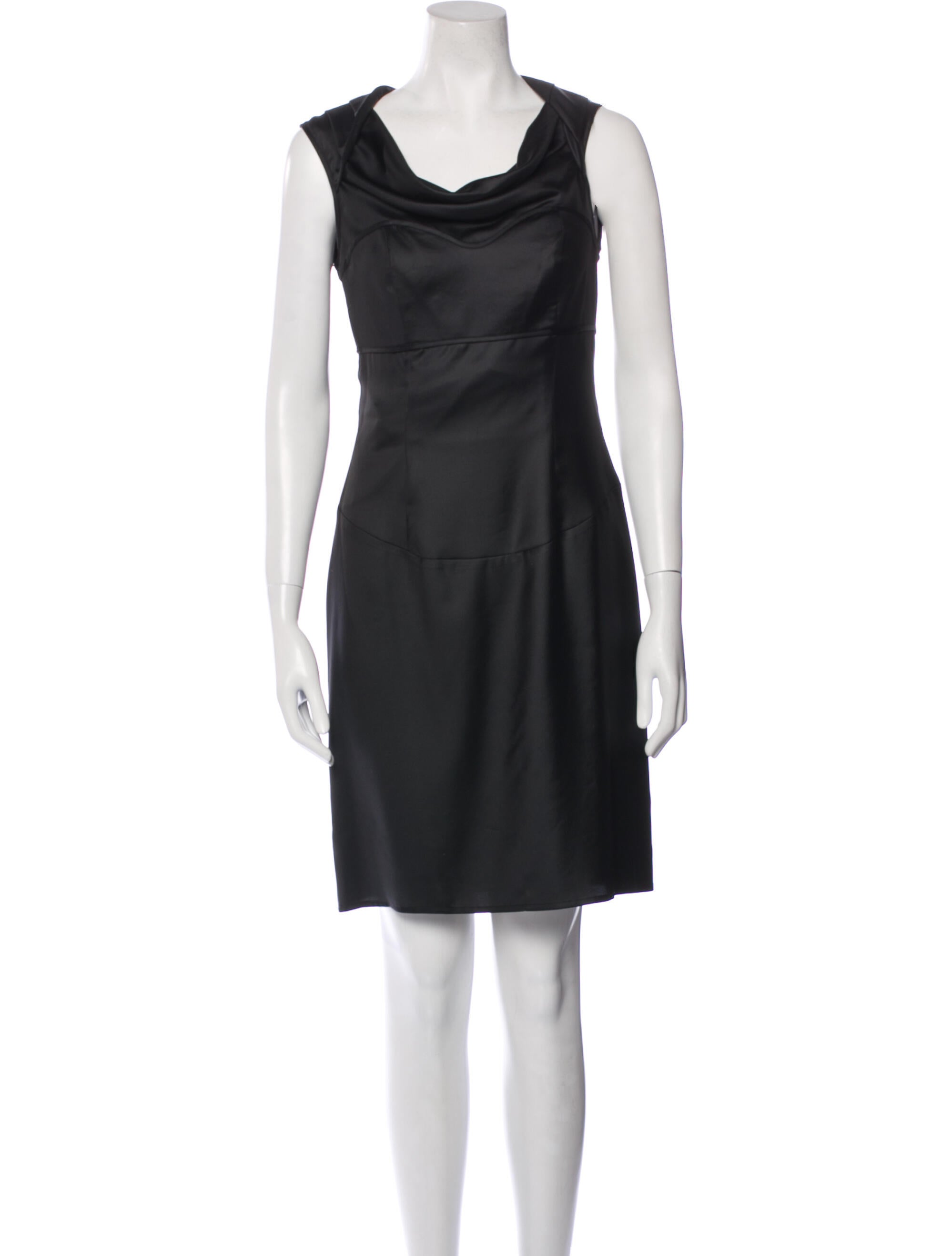 Andrew Marc Cowl Neck Mini Dress - Black Dresses, Clothing - ANM24308 ...