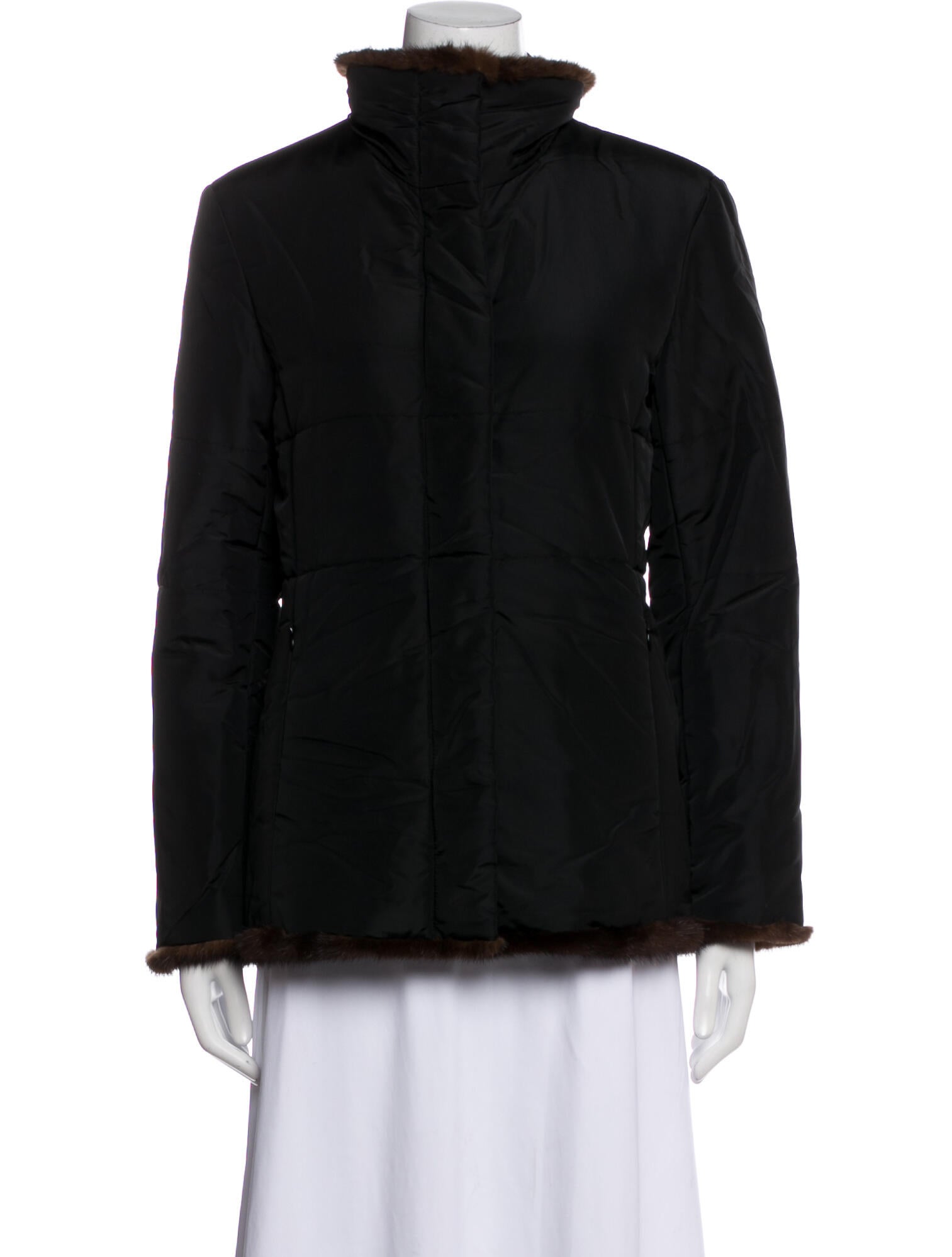 Andrew Marc Fur Jacket - Black Jackets, Clothing - ANM24533 | The RealReal