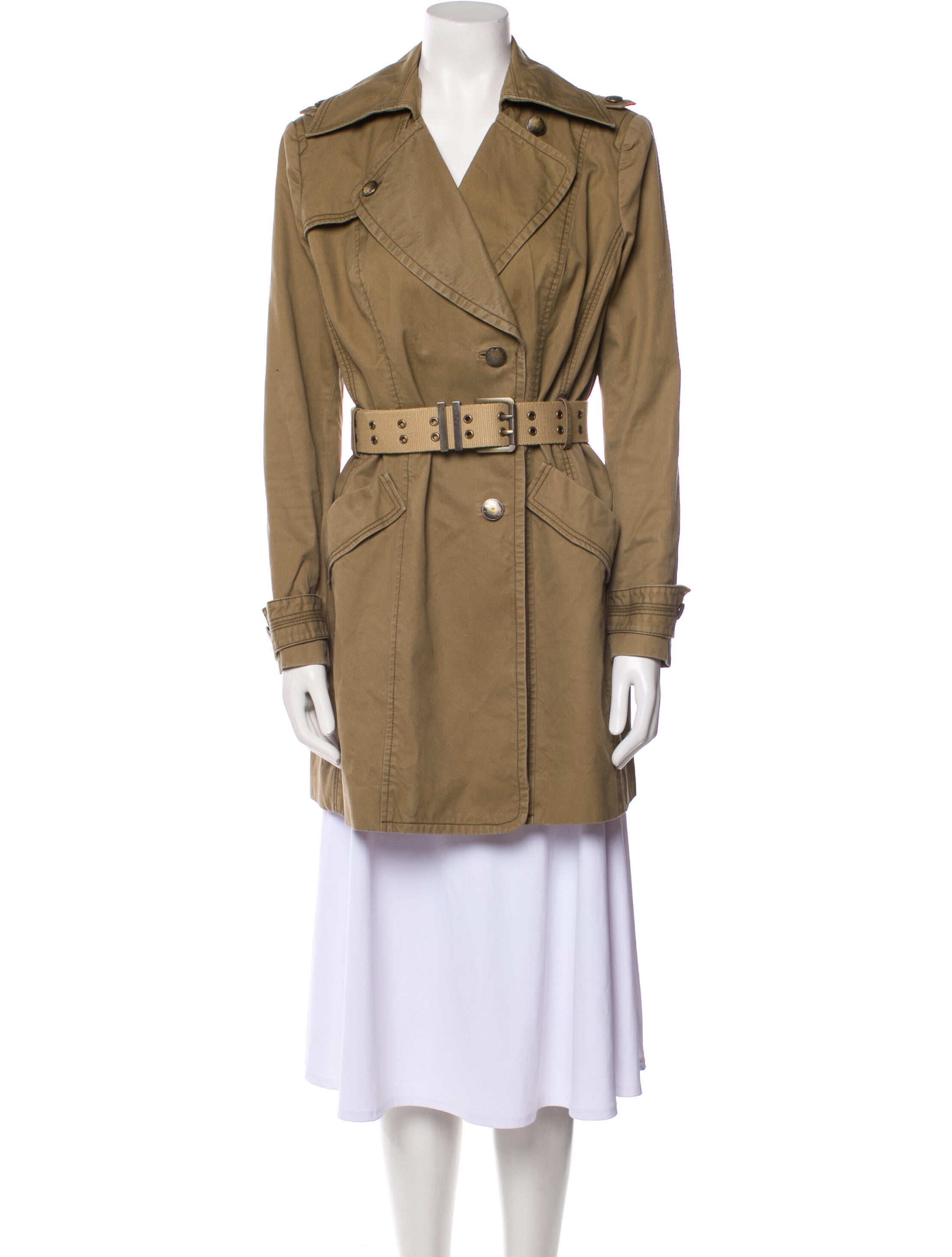 Andrew Marc Trench Coat - Neutrals Coats, Clothing - ANM24614 | The RealReal